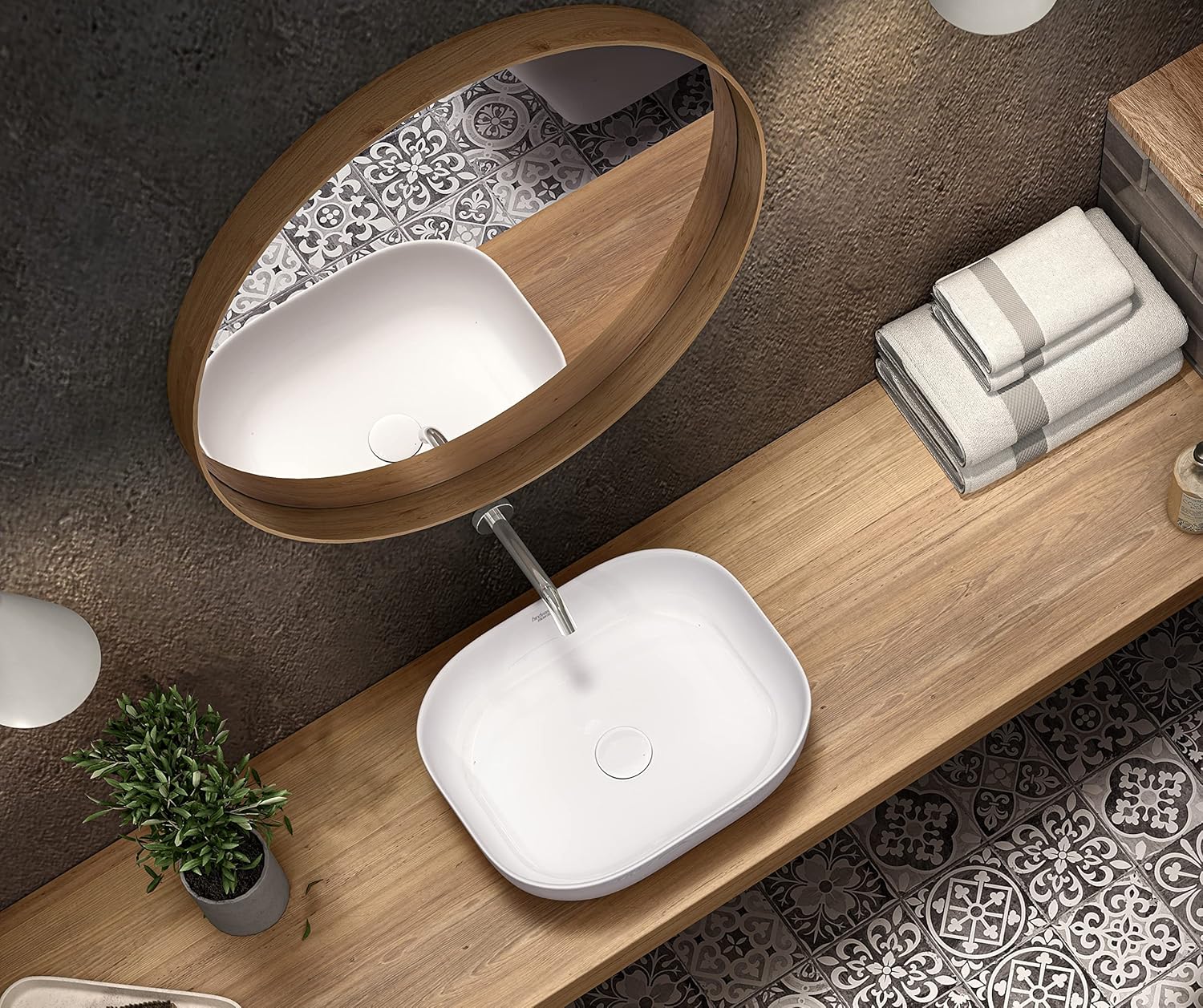 Hindware Italian Collection Amazon Matte Finish Table Top Wash Basin ...