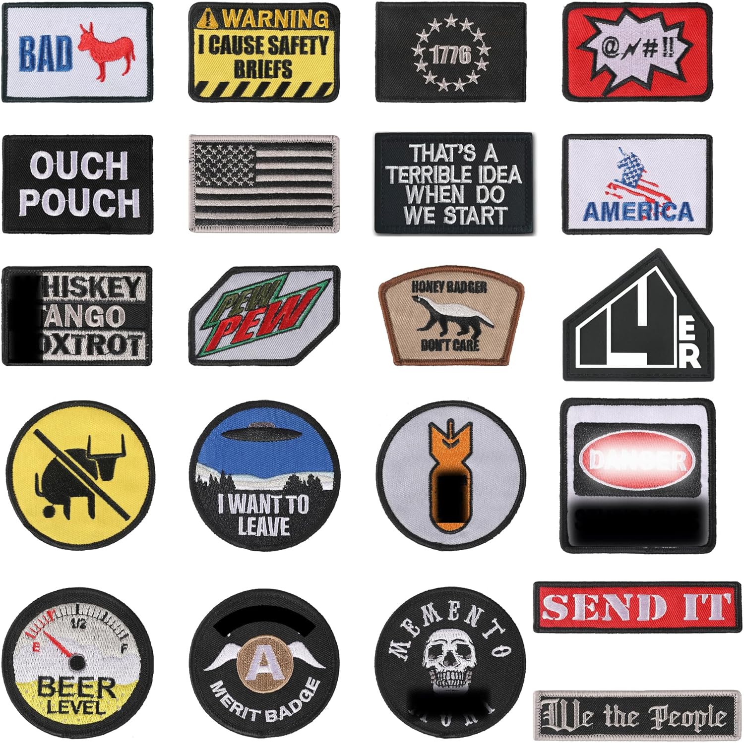 Amazon.com: 14er Tactical Morale Patches | Hook & Loop Backed Tactical ...