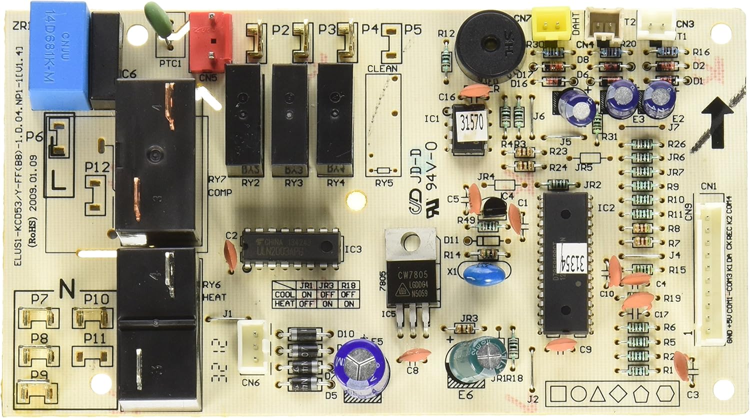 Amazon.com: GENUINE Frigidaire 5304472398 Air Conditioner Control Board ...