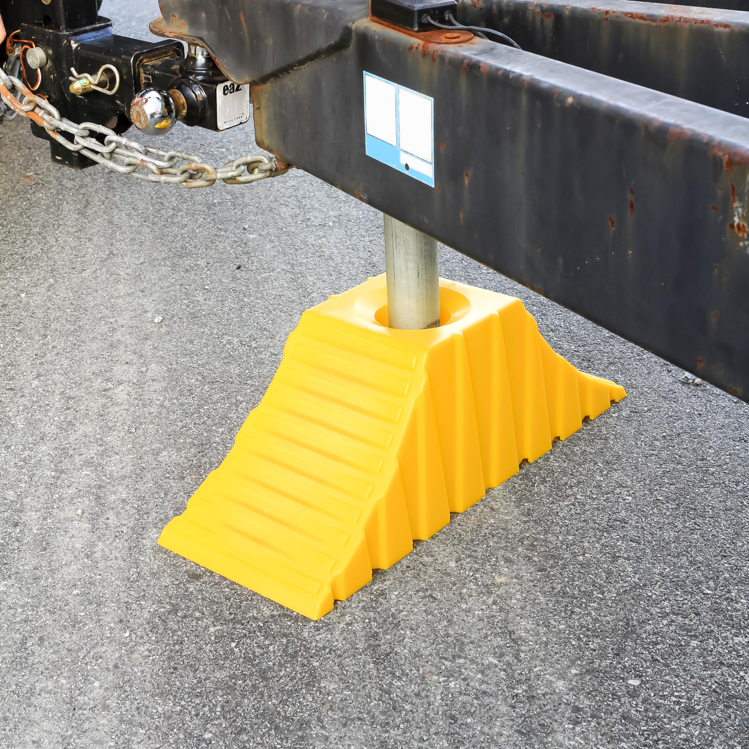 Snapklik.com : Tandem Trailer Wheel Chock & Tongue Jack Stand - Heavy ...