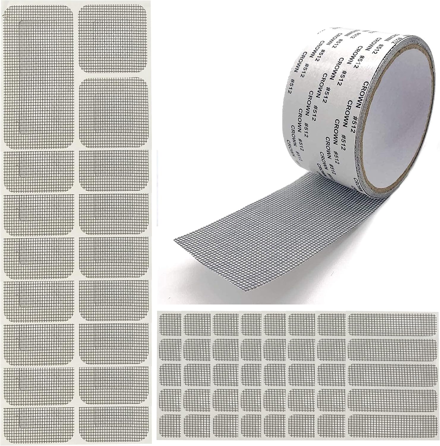 Easy Fix Window Screen Repair kit with16 Pcs and 1 Screen Repair Tape ...