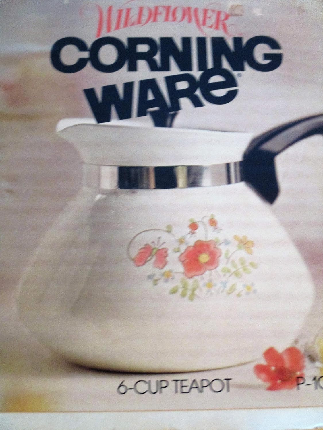 Amazon.com | RARE-Corning Wildflower Teapot Tea Pot with lid: Teapots