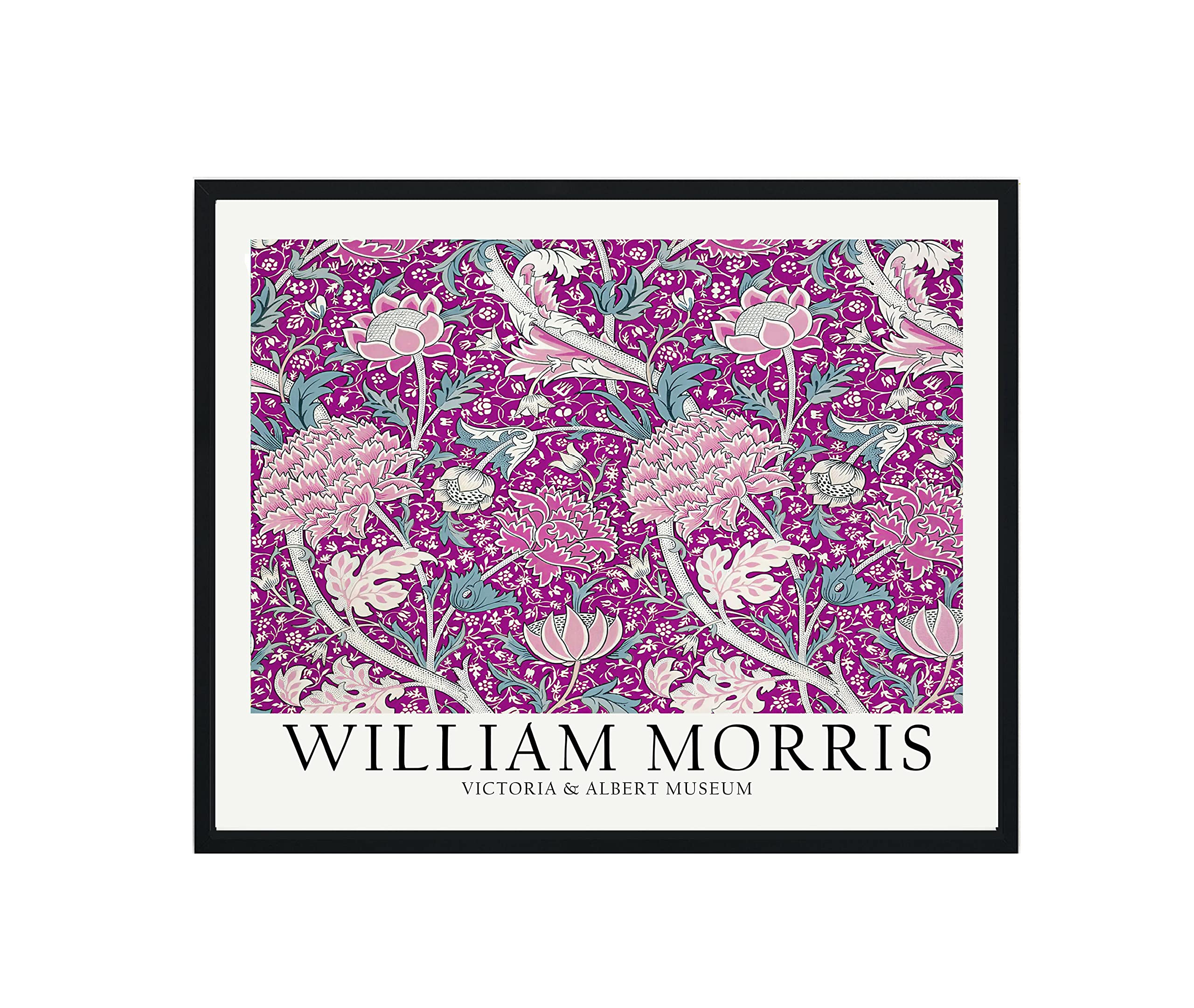 Amazon.com: William Morris Purple Flowers Wall Art Poster Prints ...