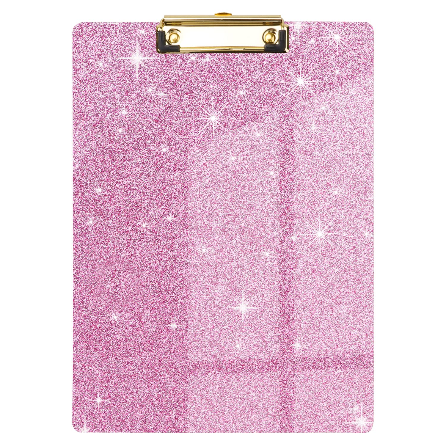 WAVEYU Acrylic Pink Clipboard for Girls Women, Cute Stardard Letter ...