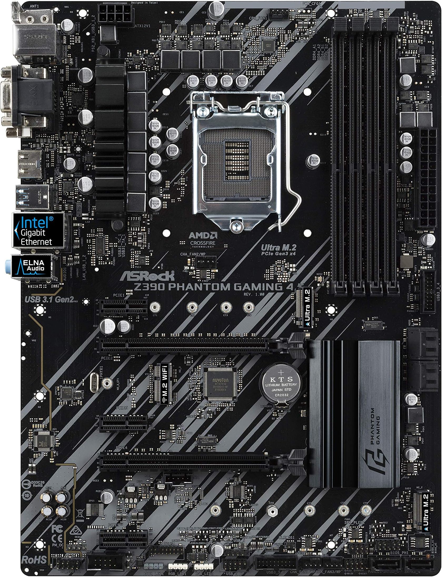 Amazon.com: ASRock Motherboard (Z390 Phantom Gaming 4) : Electronics