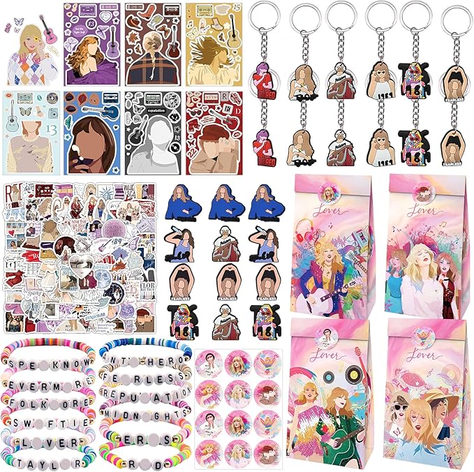 Amazon.com: Pop Singer Party Favors Set, 160 PCS Singer Goodie Bags ...