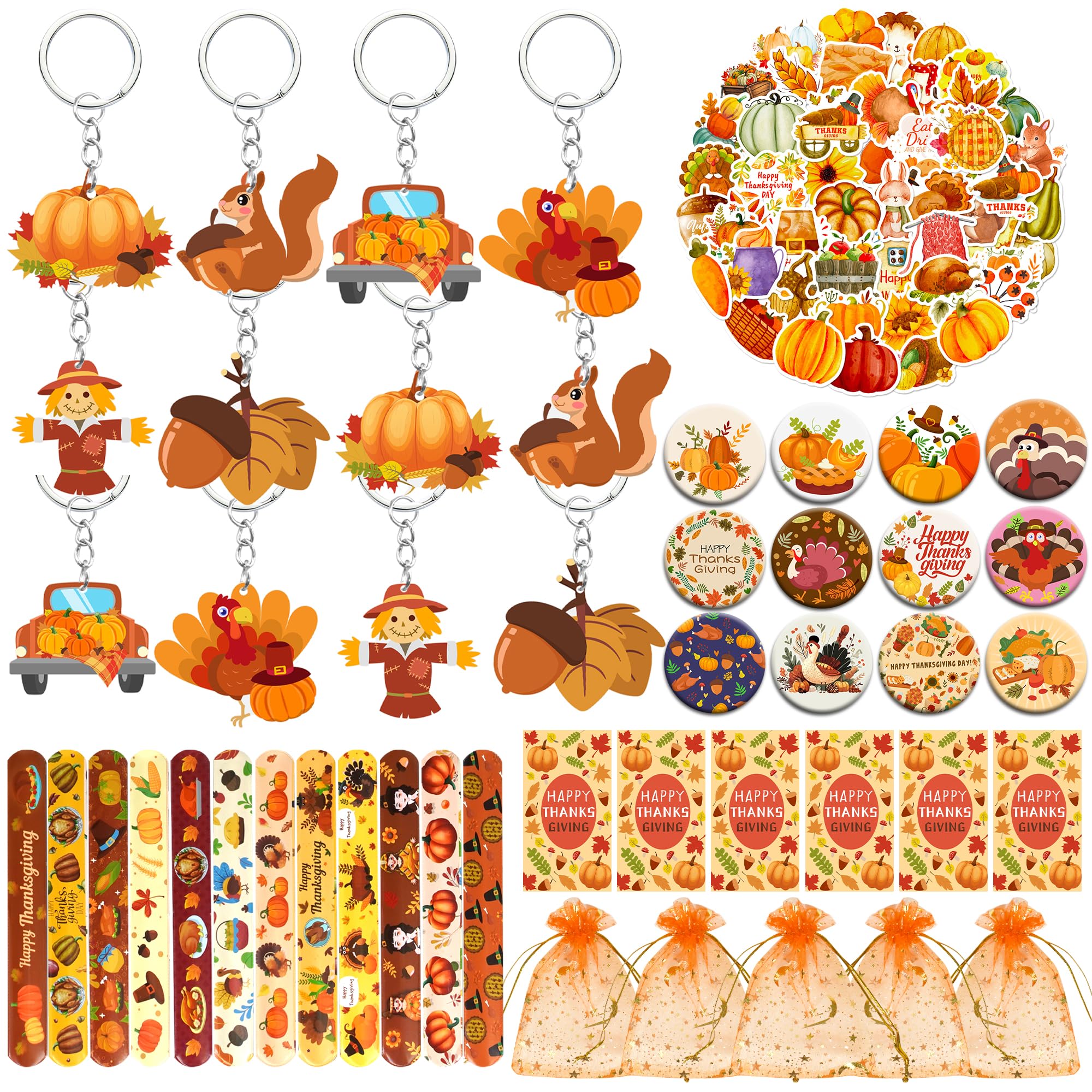 Amazon.com: BANBALLON 110 PCS Thanksgiving Party Favors Autumn Party ...