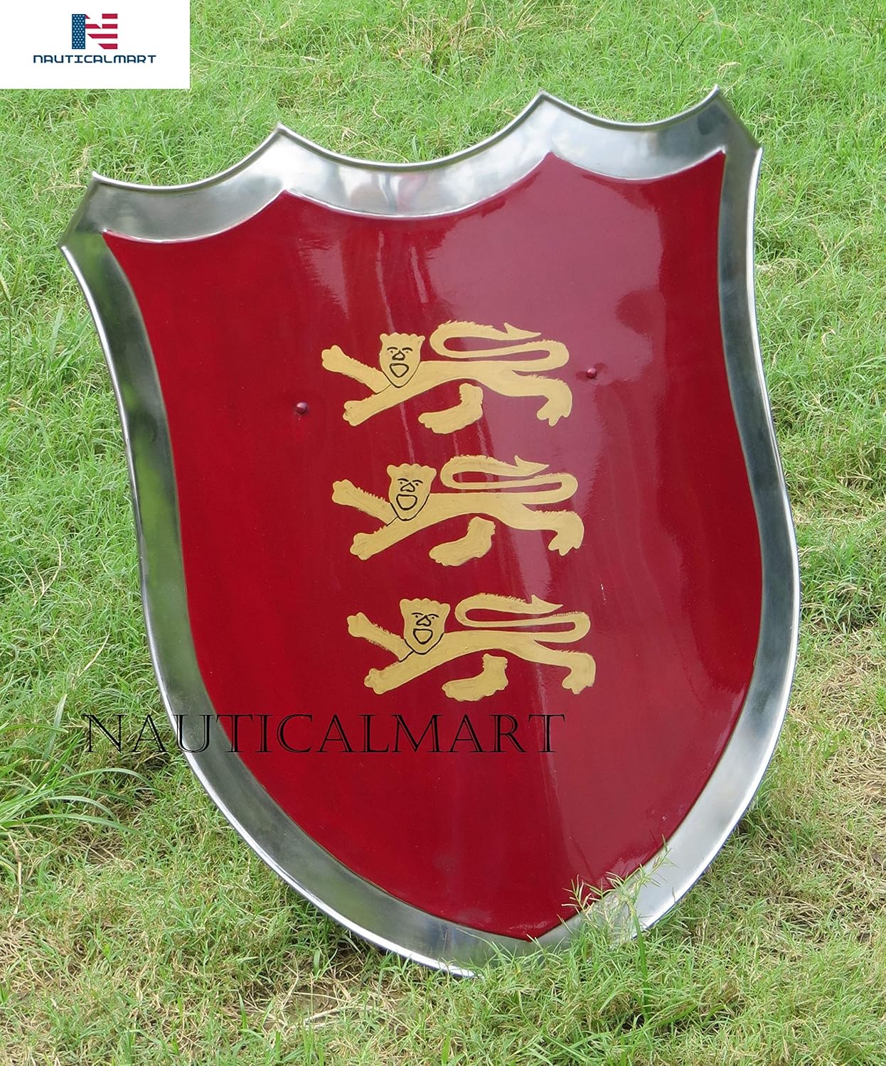 Amazon.com: NauticalMart Renaissance Armor Medieval Times Three Lions ...