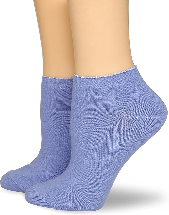 Ozone Women's Ankle Zone Sock 2 Pack,Sky, : Amazon.co.uk: Fashion