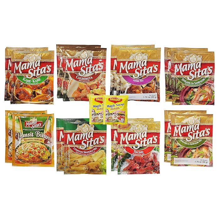 Buy Mama Sitas Filipino Seasoning Mixes Kare-Kare, Caldereta, Adobo ...
