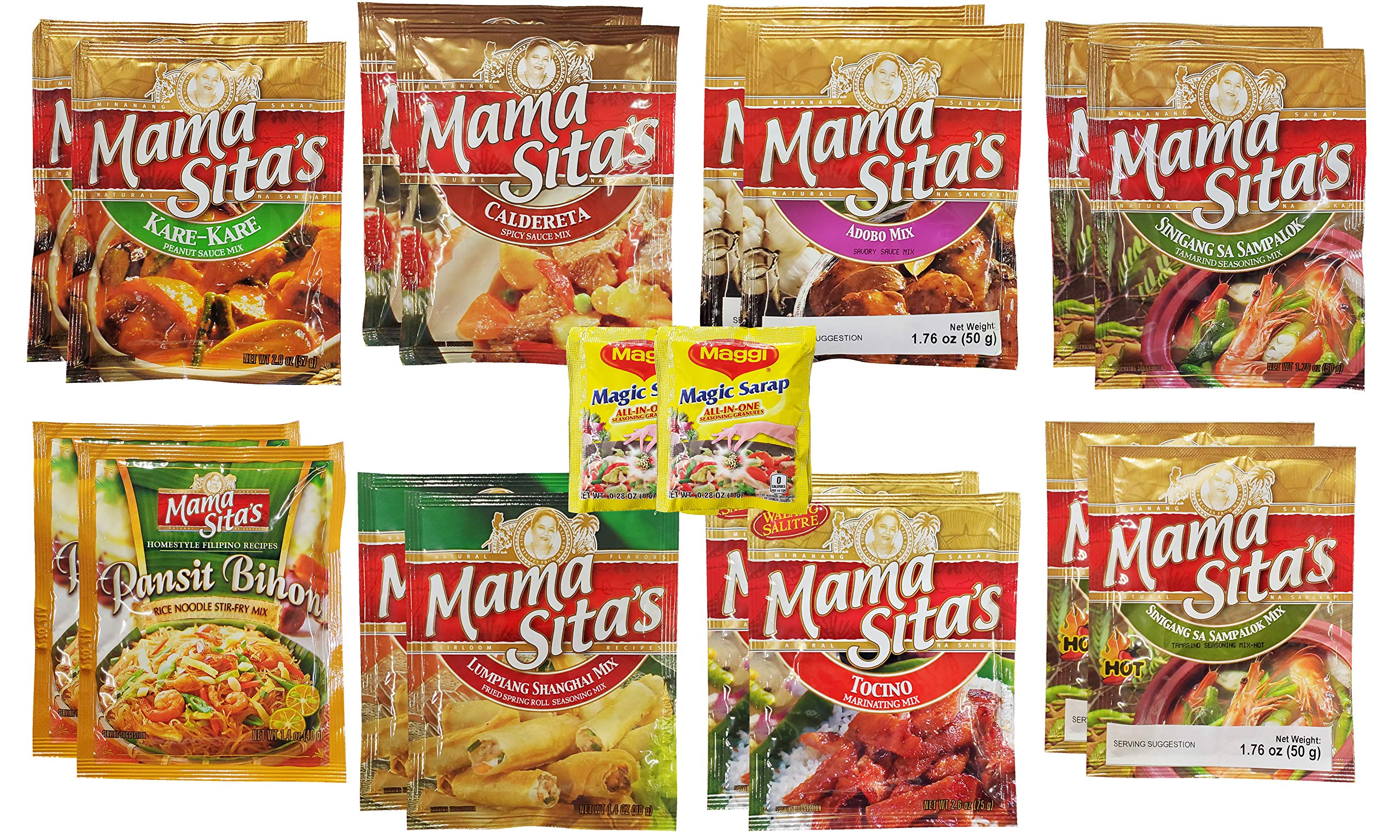 Mama Sitas Filipino Seasoning Mixes Kare Kare Caldereta Adobo Sinigang ...