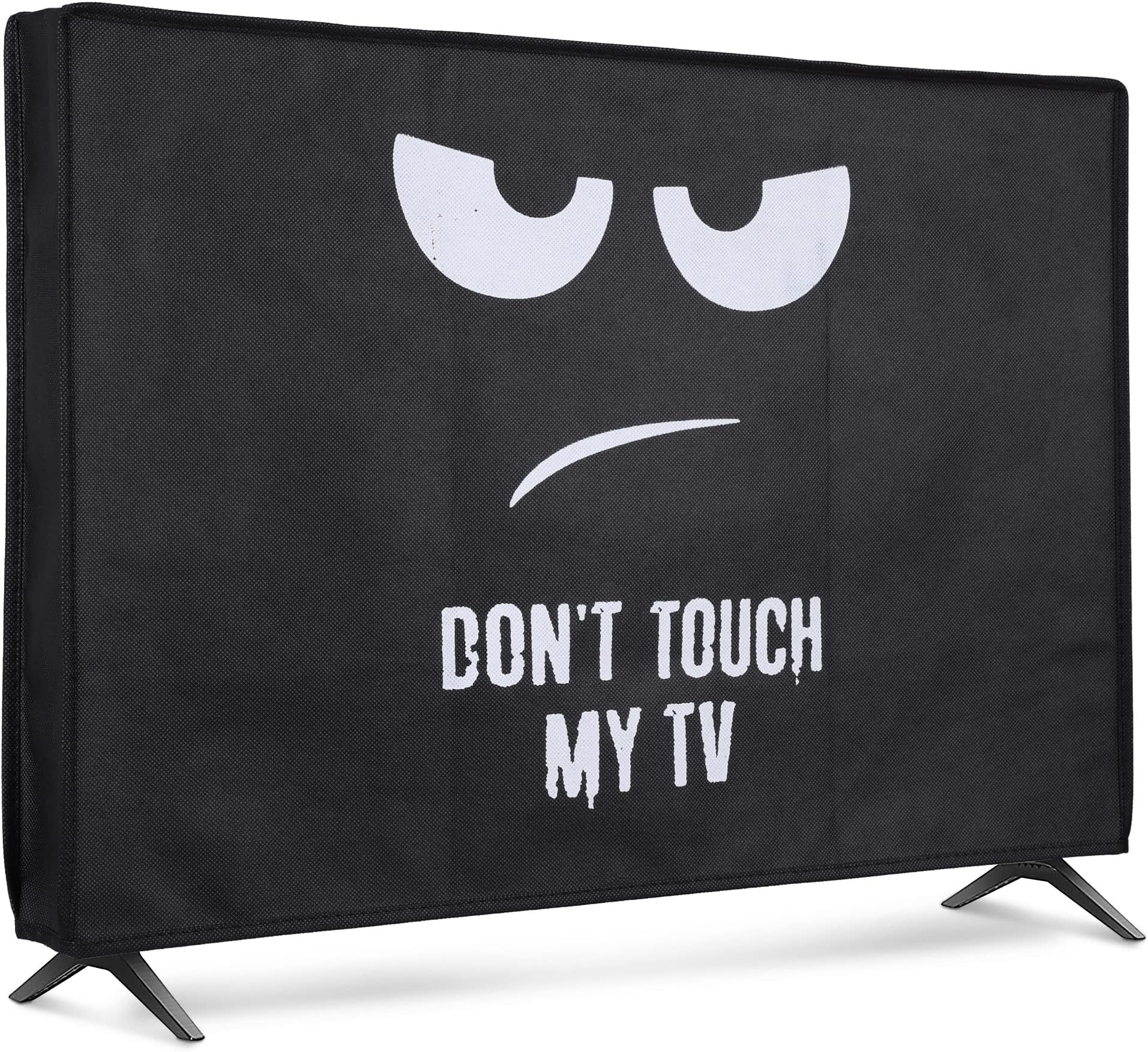 kwmobile Dust Cover for 24" TV - Flat Screen TV Protector - Don't Touch ...