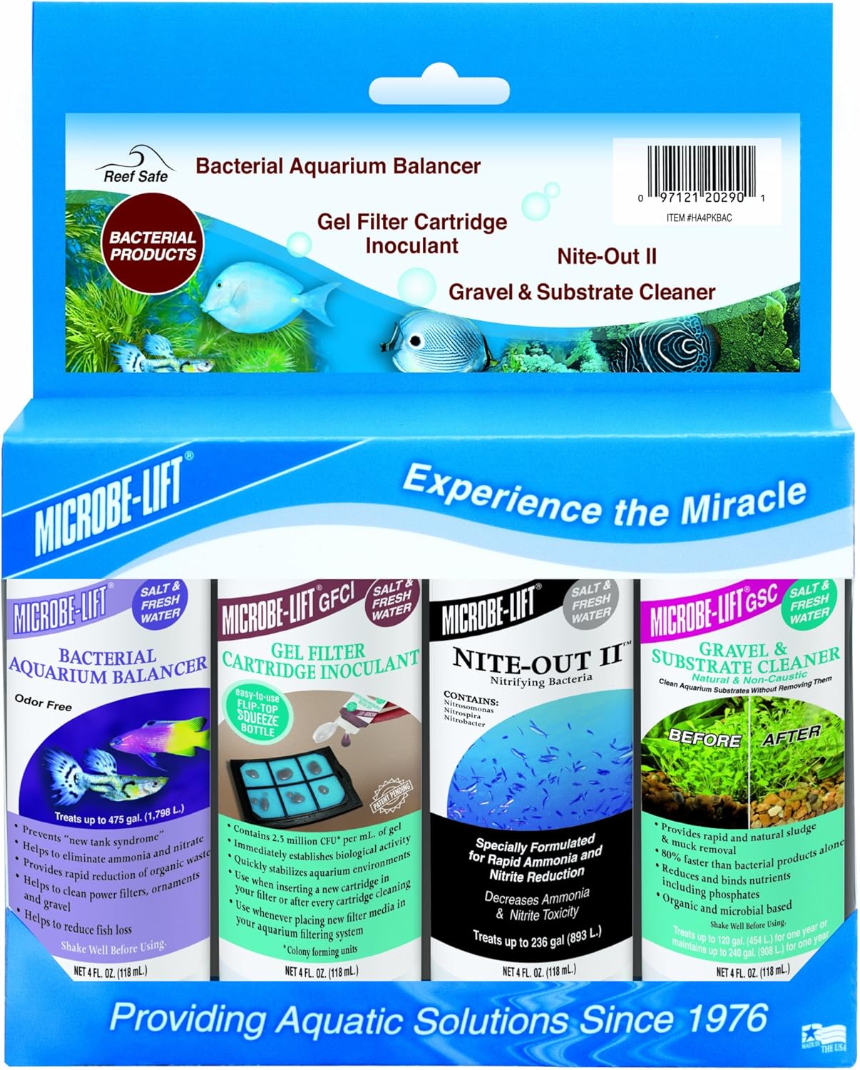 Amazon.com : Microbe-Lift 4-Ounce Bacterial Starter Kit, 4-Pack ...