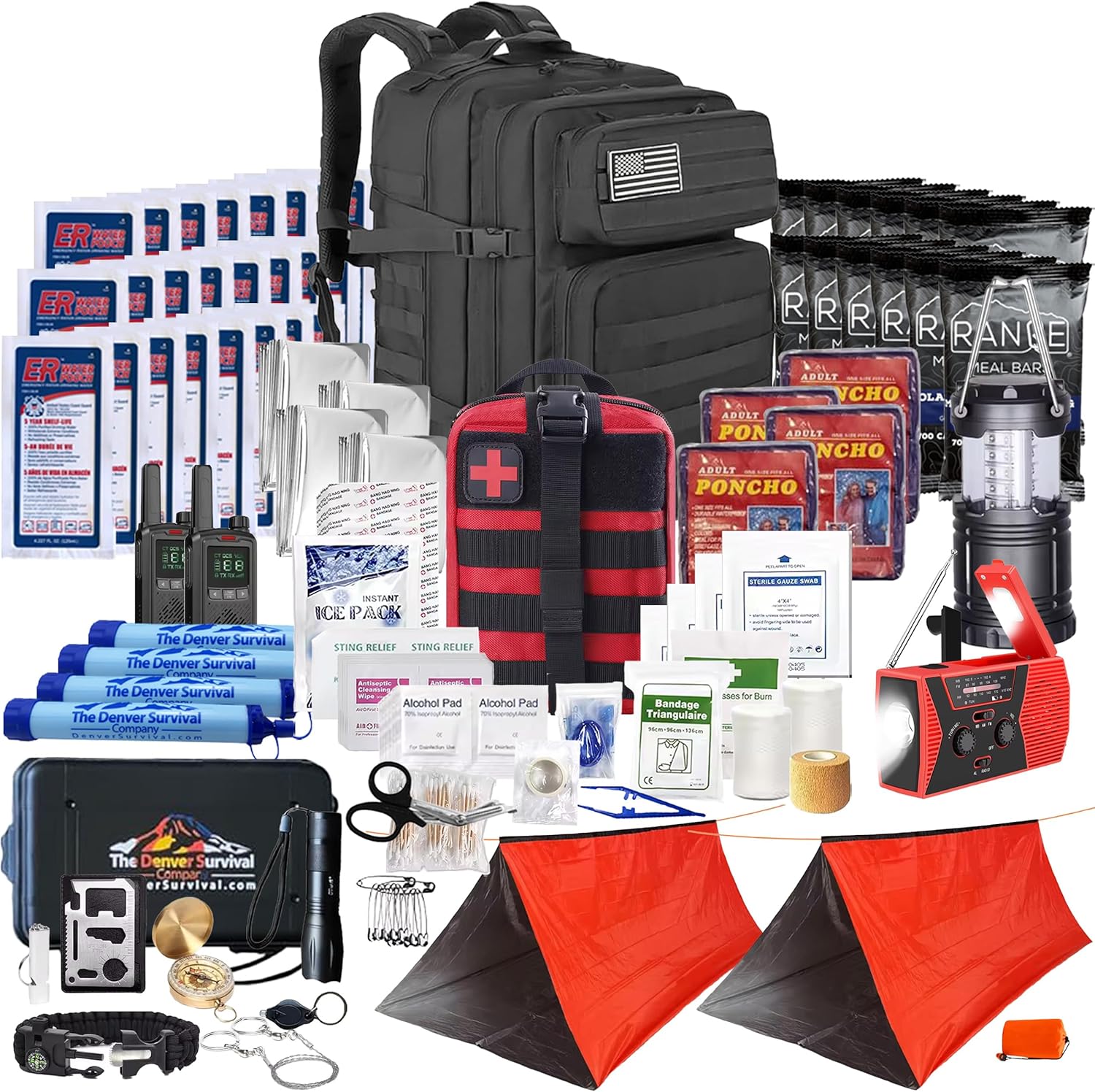 Denver: Premium 72 Hour Survival Backpack Kit - Newest Model Bugout Bag ...