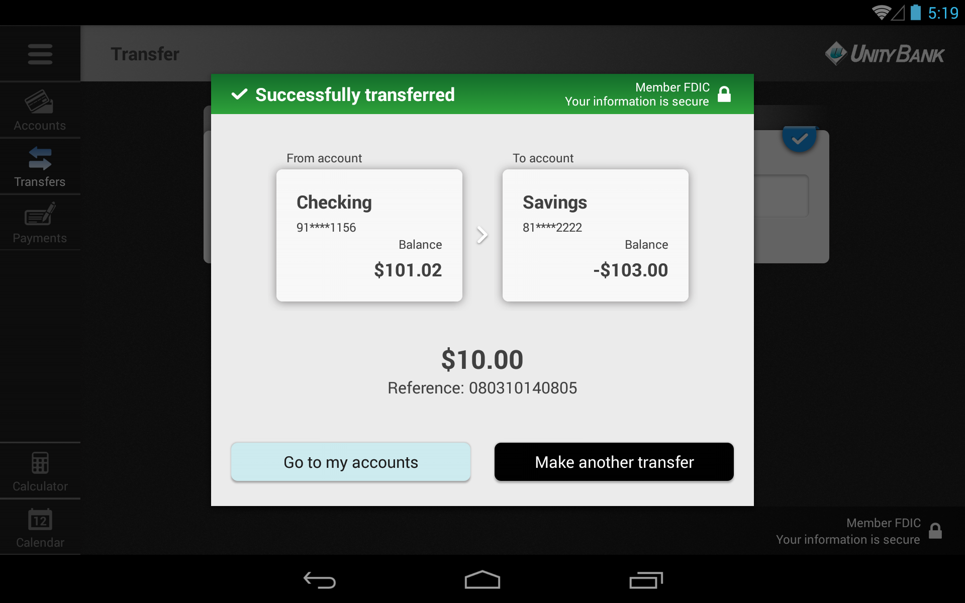 UNITY BANK MOBILE FOR TABLET - App on Amazon Appstore