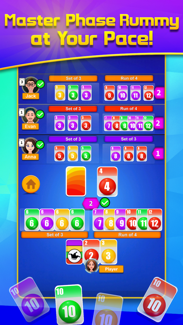 Phase rummy 10 Classic card party - App on Amazon Appstore