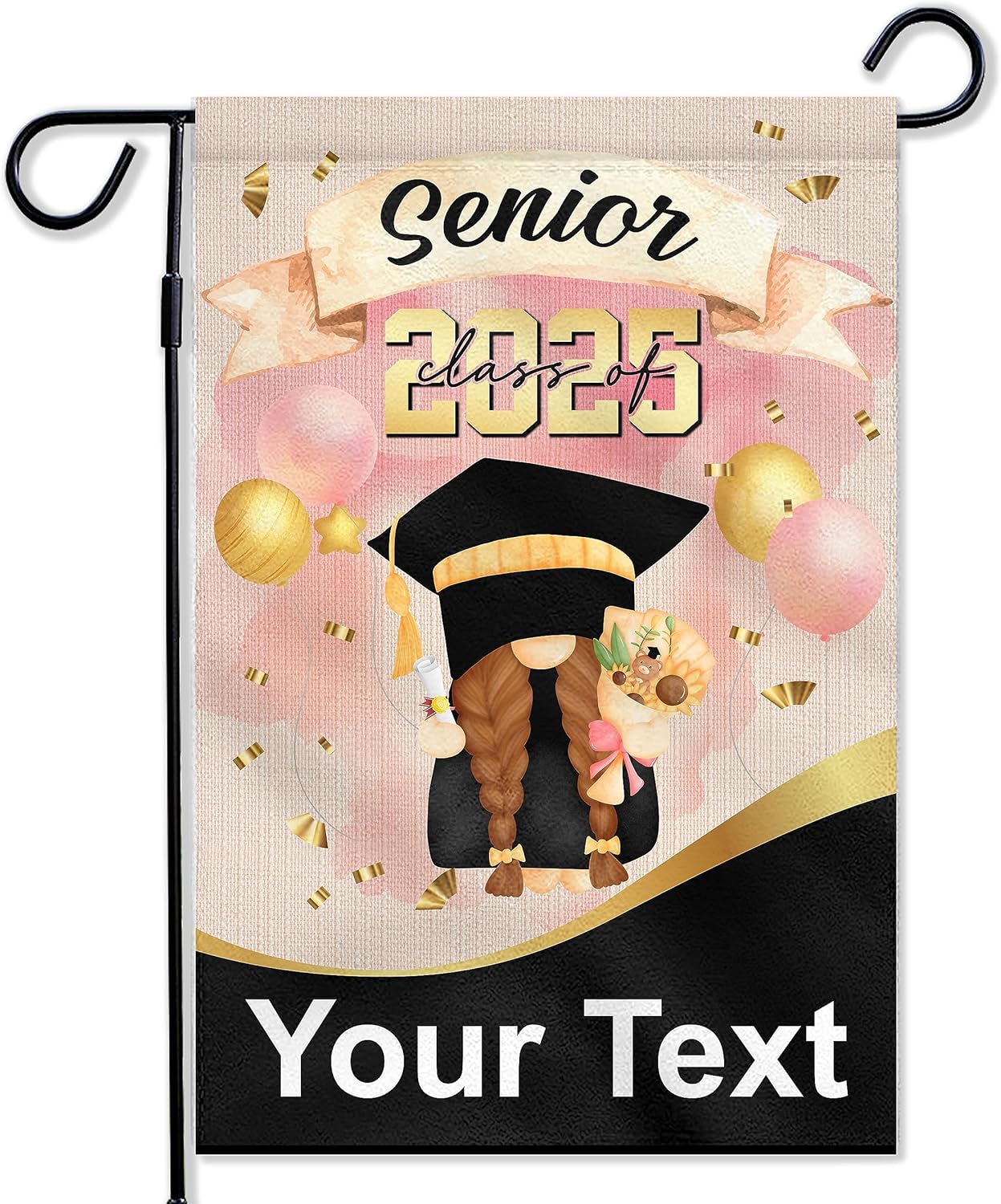 Amazon.com : Custom Graduation Flag Class of 2025 Garden Flag Burlap ...