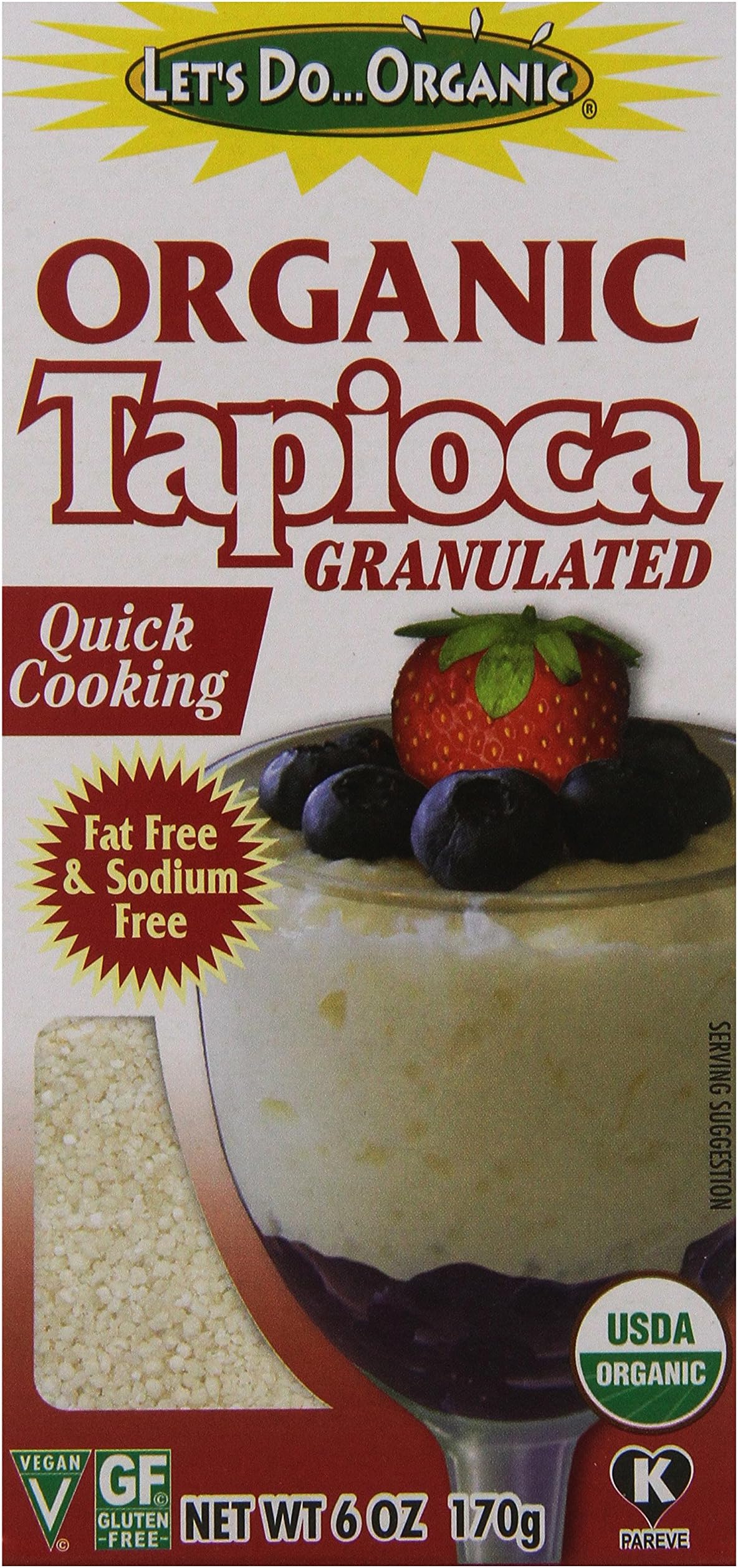 Amazon.com : Let's Do Organics Organic Tapioca Granules, 6 oz : Gourmet ...
