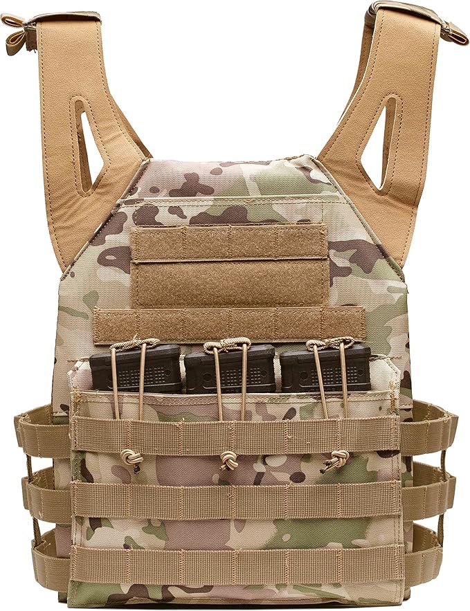 Amazon.com: Tactical Vest Molle Hook and Loop Attachments | Padded ...