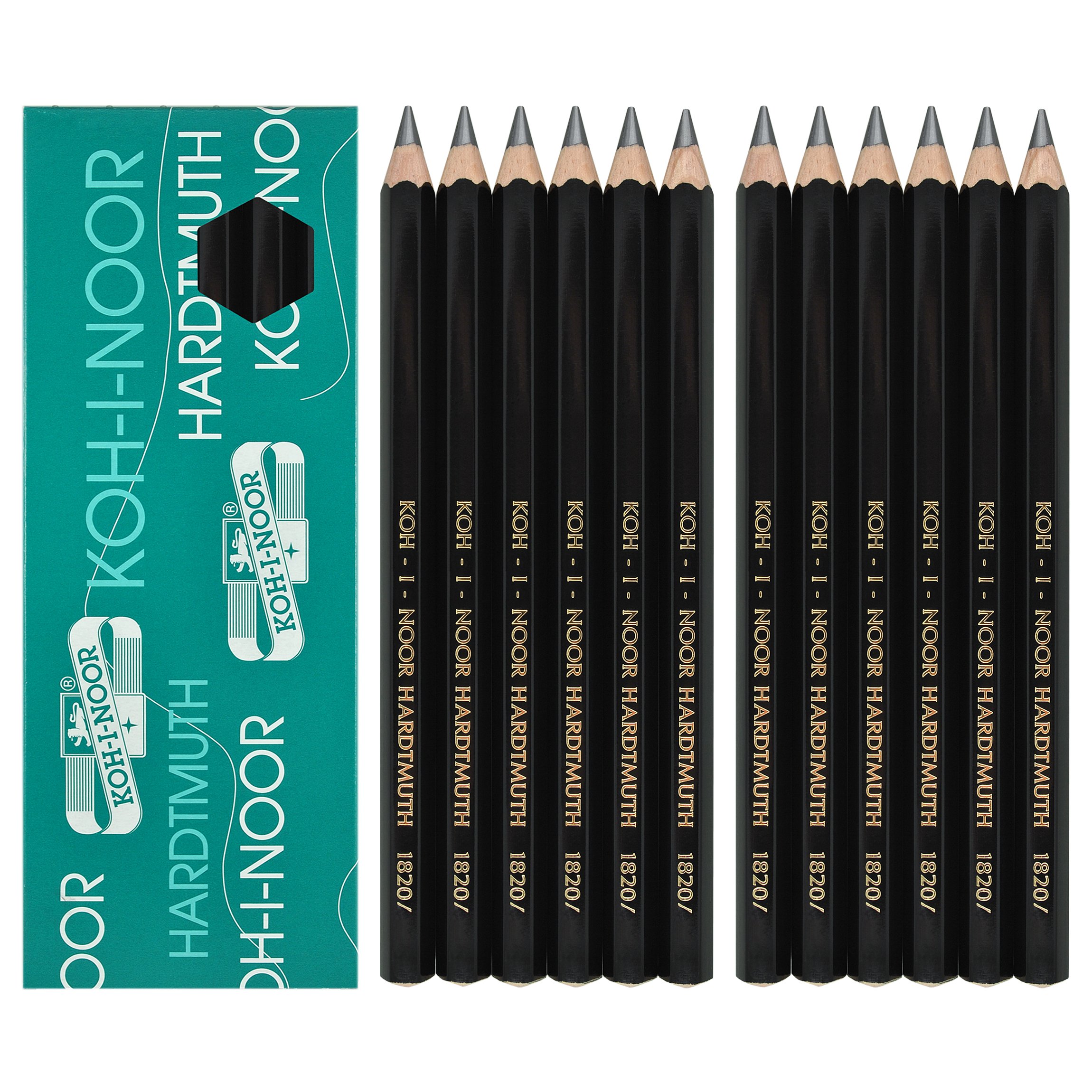 Amazon.com : Koh-I-Noor : HB Jumbo Graphite Pencil 1820 10mm Diameter ...