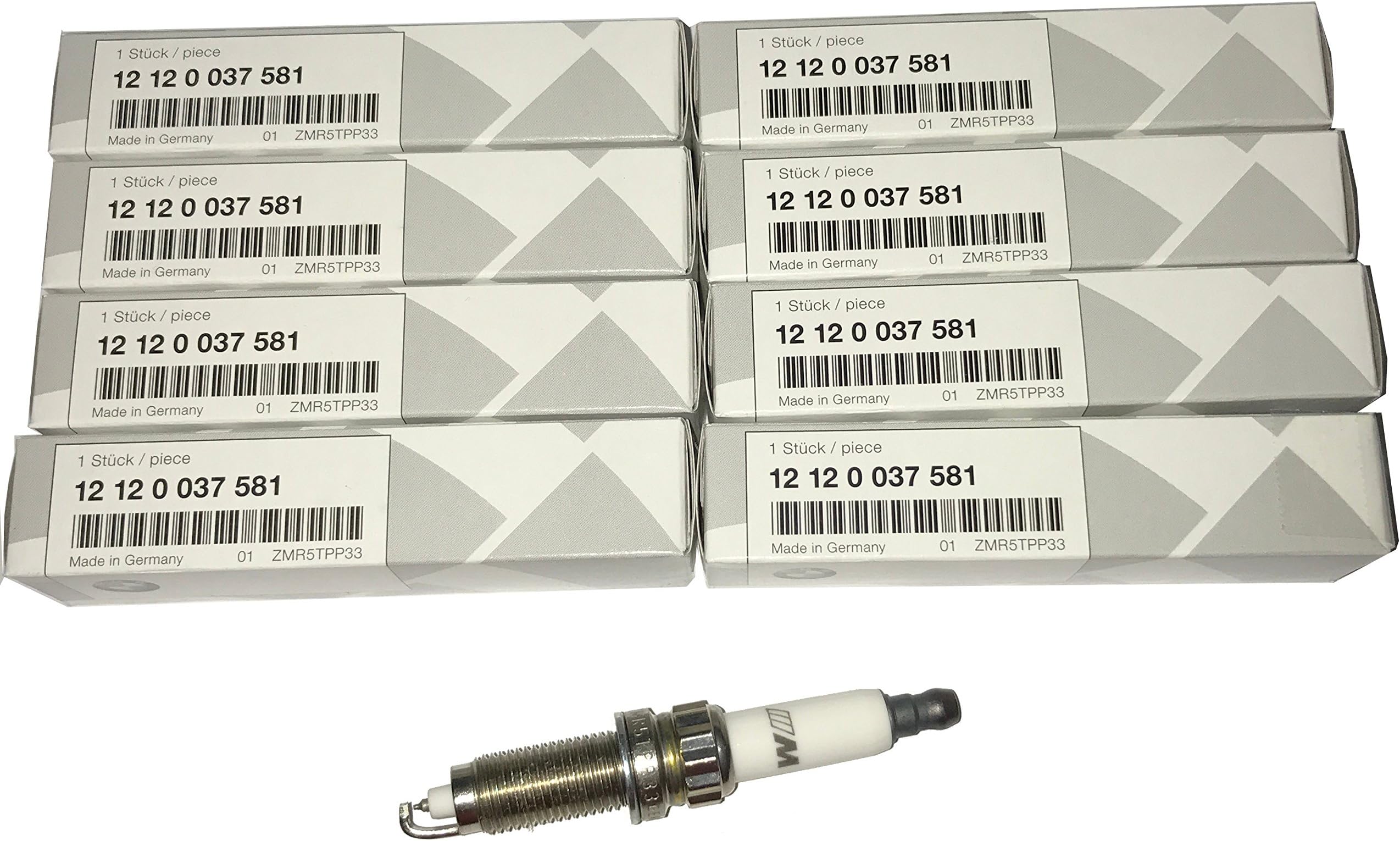 Amazon.com: Genuine BMW E70 E71 F15 F16 High Power Spark Plug SET 8pcs ...