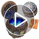 Amazon.com: Vintage Music Box with Constellations Rotating Goddess LED ...