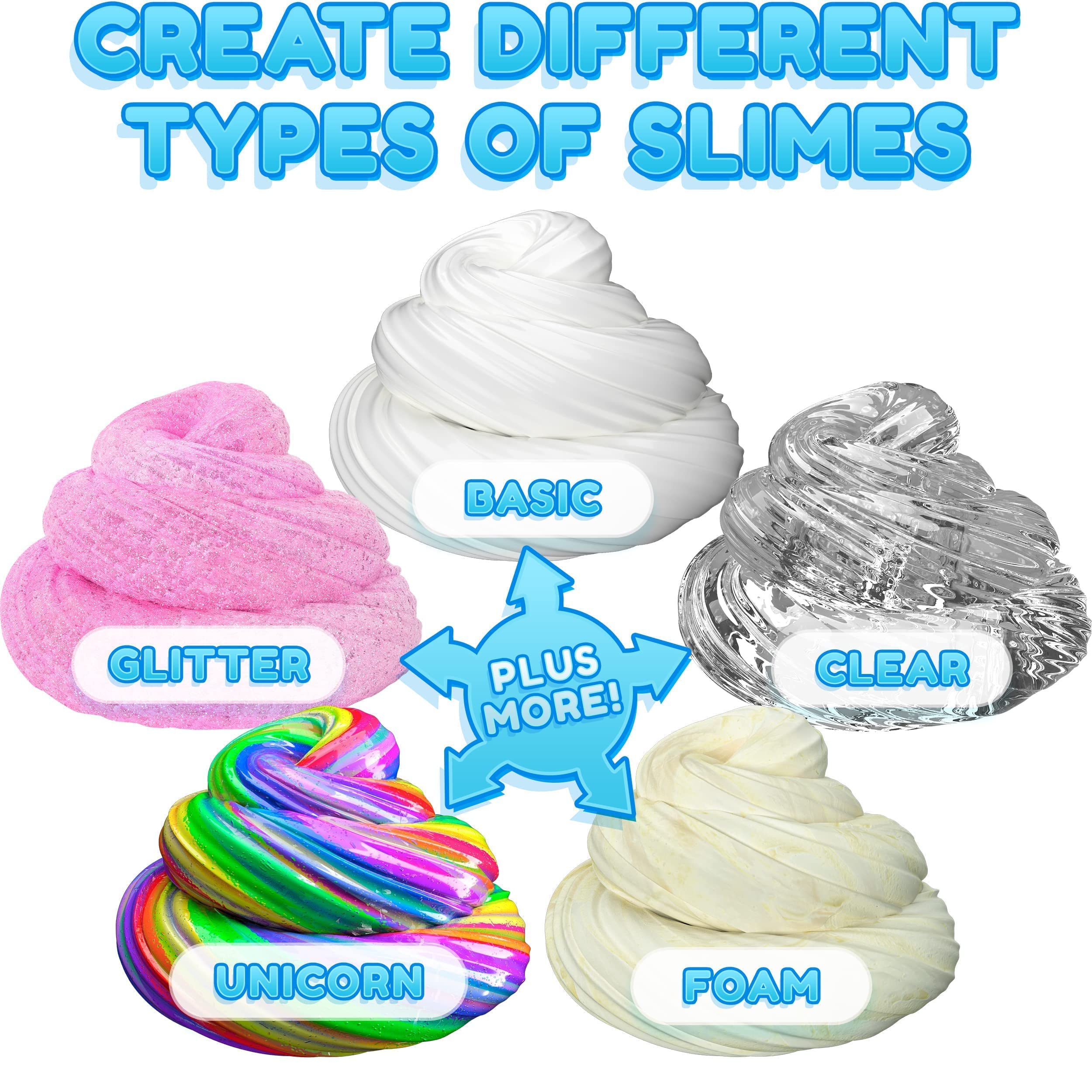 Buy Laevo Unicorn Slime Kit for Girls - The Ultimate Fluffy Slime ...