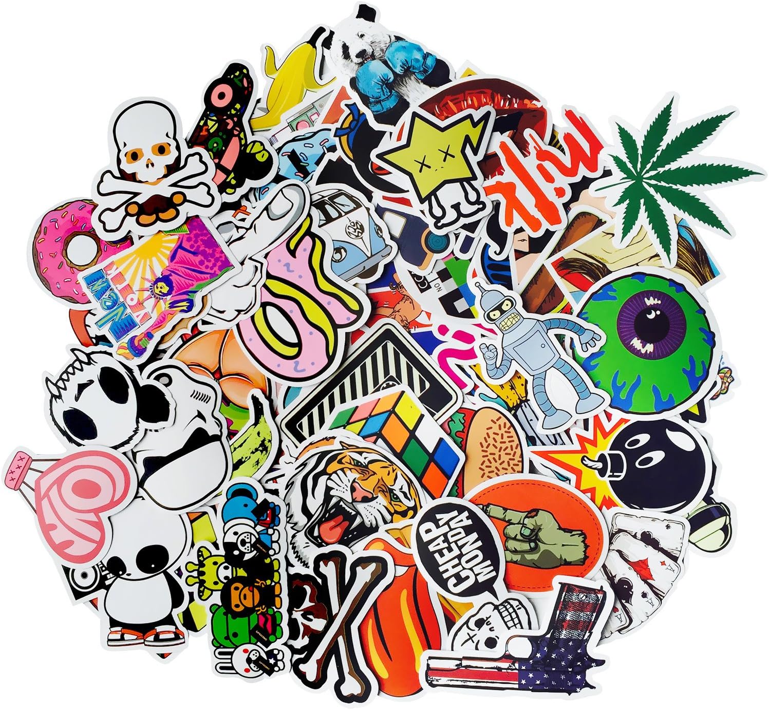 Amazon.com: Korlon Sticker Pack, 100 Pcs Vsco Stickers Bomb Graffiti ...