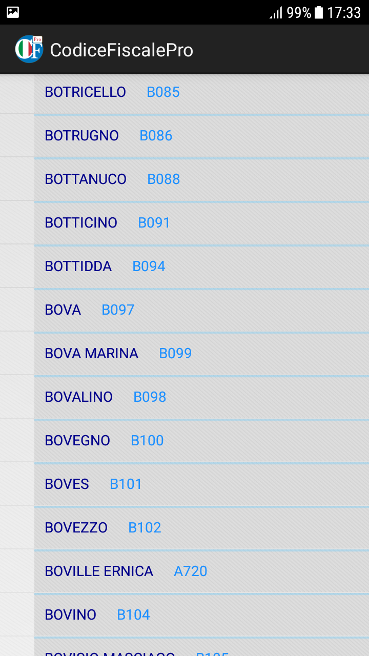 Generatore of fiscal code italiano Pro - App on Amazon Appstore