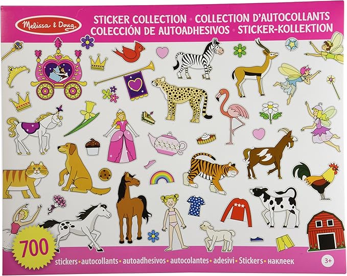 Melissa & Doug Sticker Collection Book, 500+ Sticker Animals : Amazon ...
