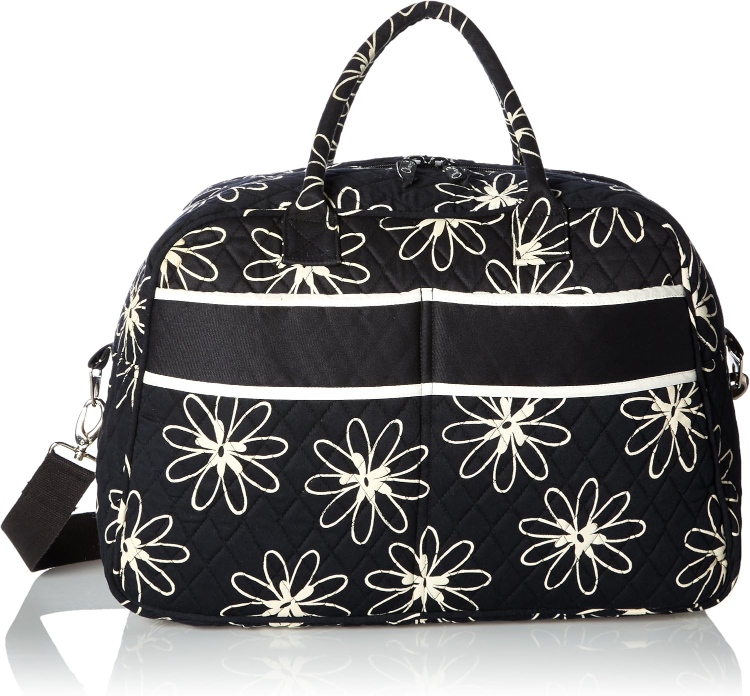 Amazon.com: Olive N Figs Quilted Weekender Bag - Midnight Daisies ...