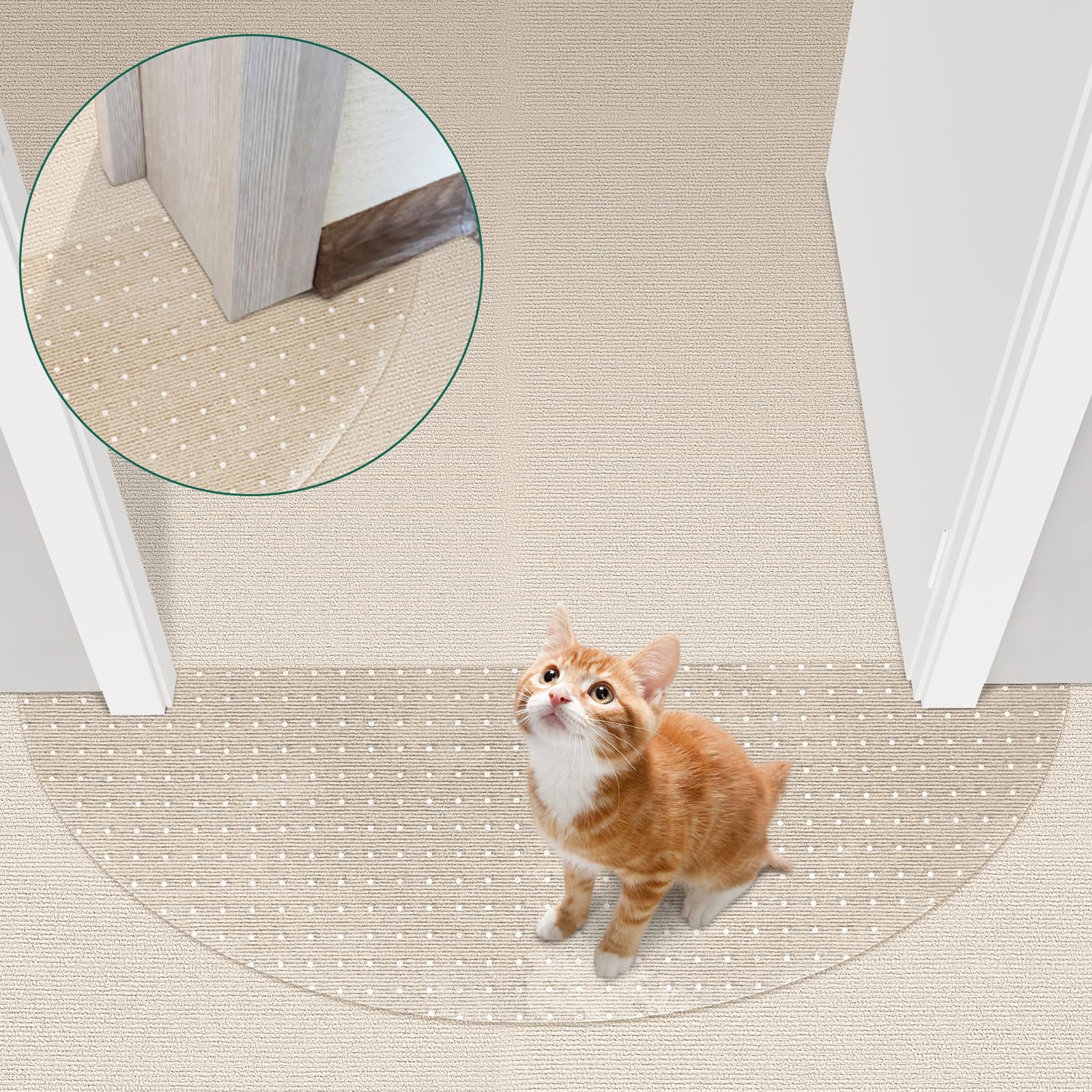 Amazon.com : Semi-Circular Carpet Protector for Pets 2PCS, Plastic ...