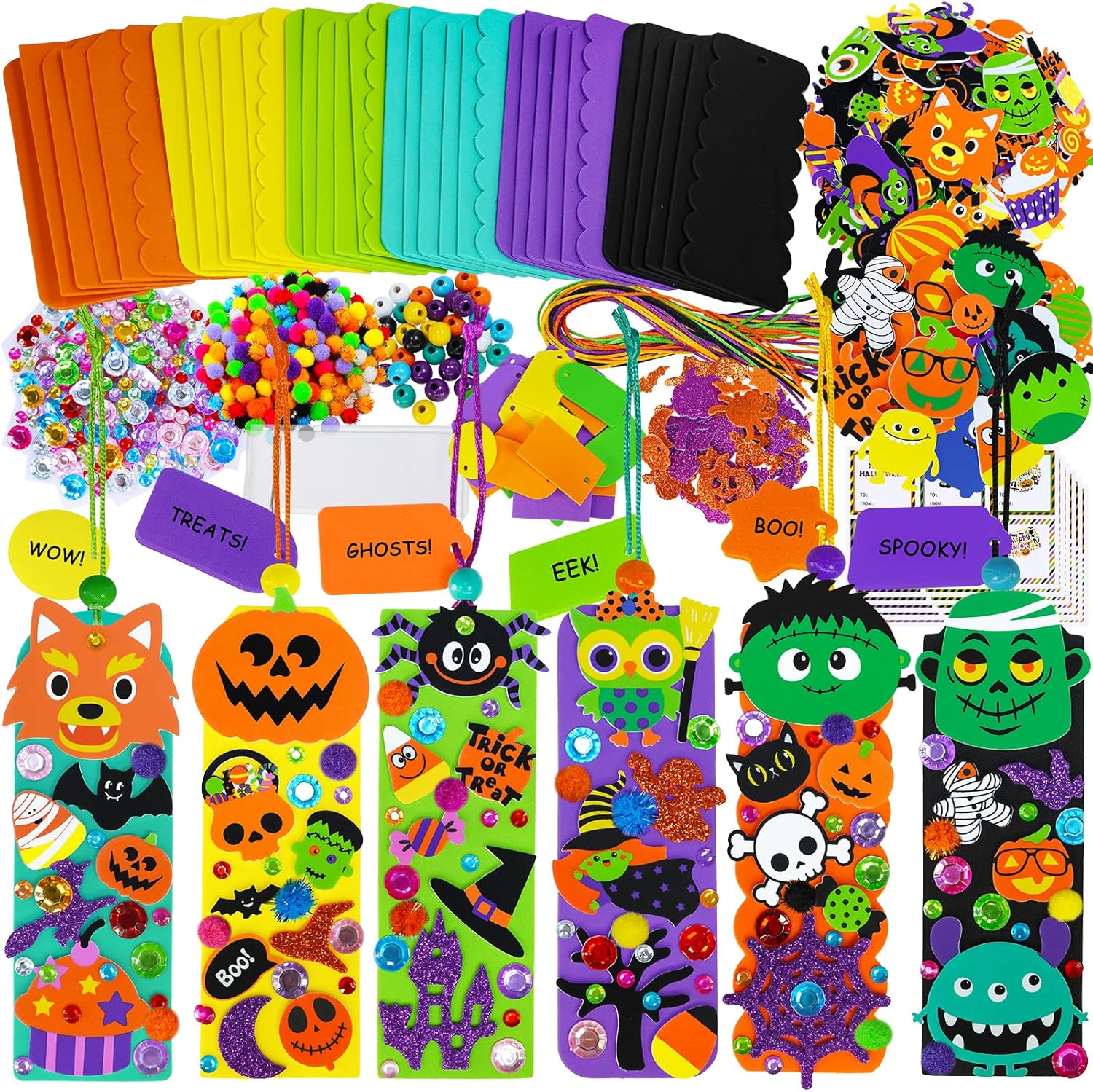 Amazon.com: Winlyn 36 Sets Halloween Crafts Kits Holiday Fall Kids ...