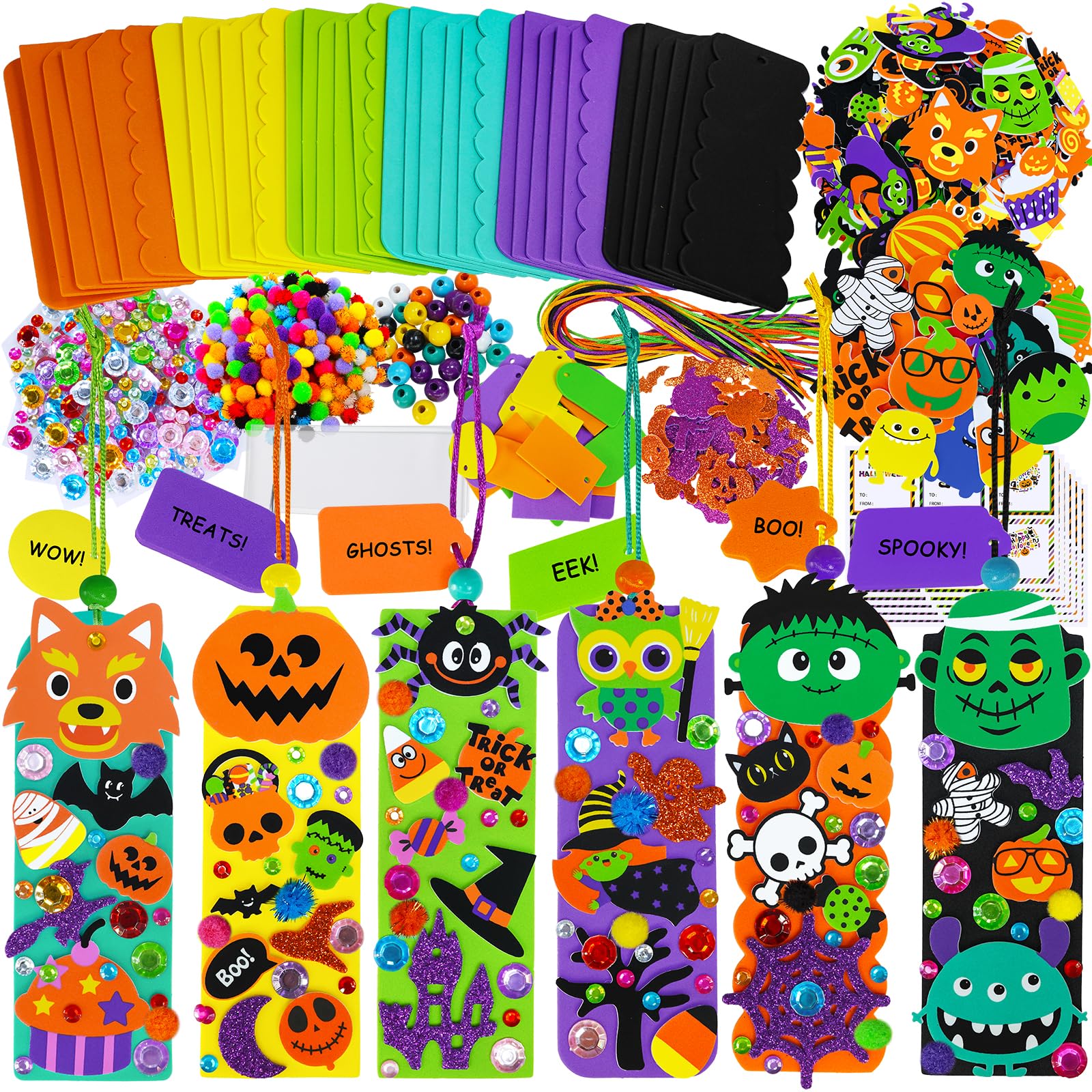 Amazon.com: Winlyn 36 Sets Halloween Crafts Kits Holiday Fall Kids ...