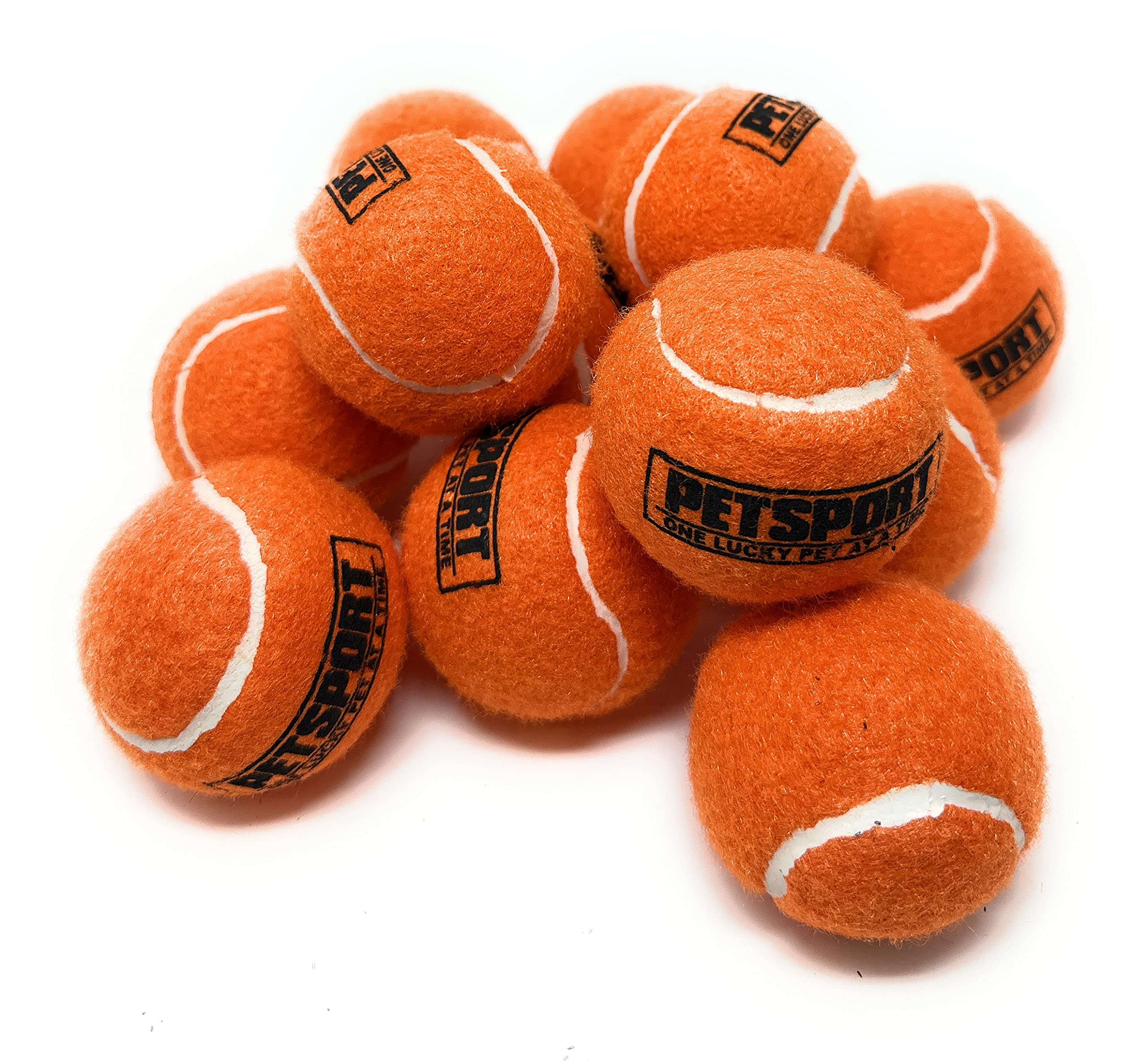 Snapklik.com : PetSport Orange Tennis Ball Dog Toys 12 Pack Medium (2.5 ...