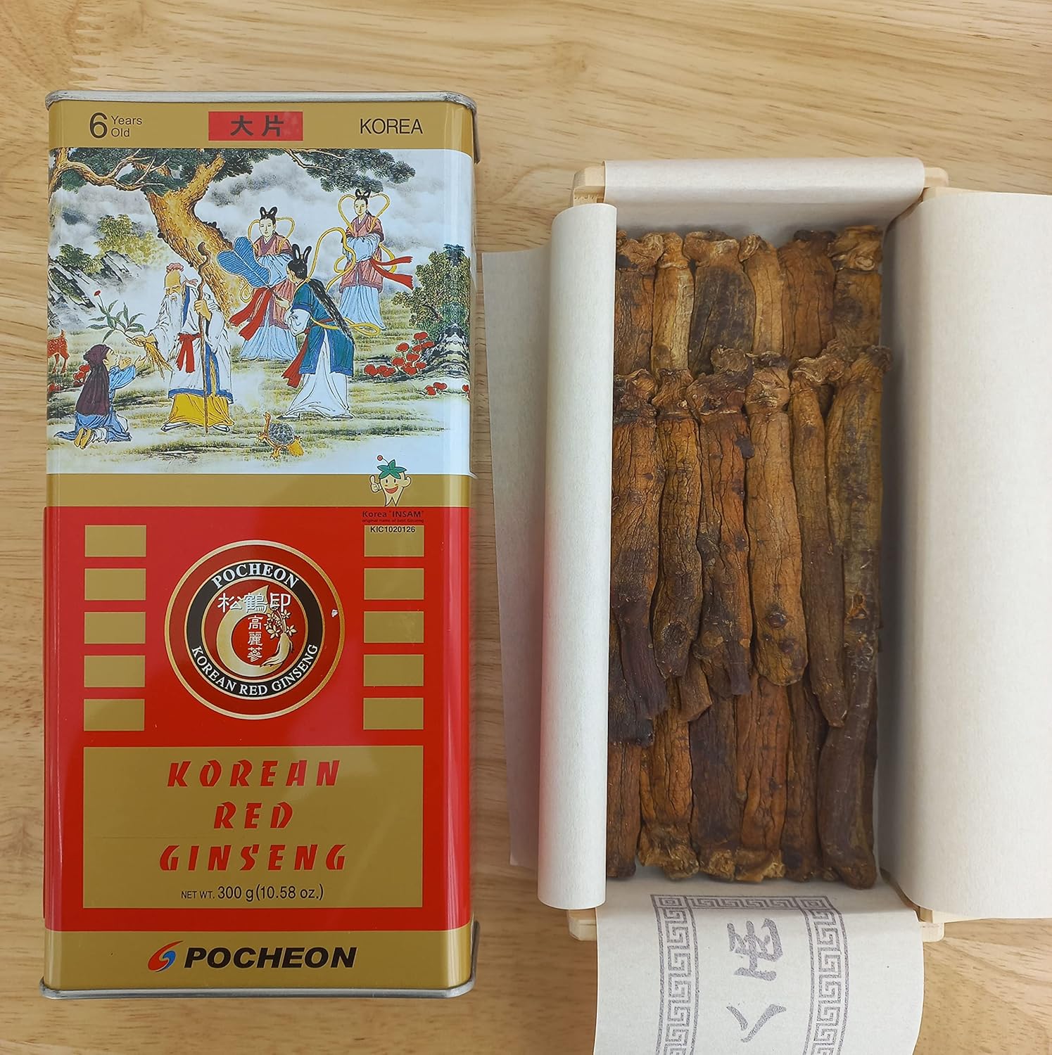 Pocheon Ginseng Vermelho Seco 300g (18 Raízes) – Suporte Natural à ...