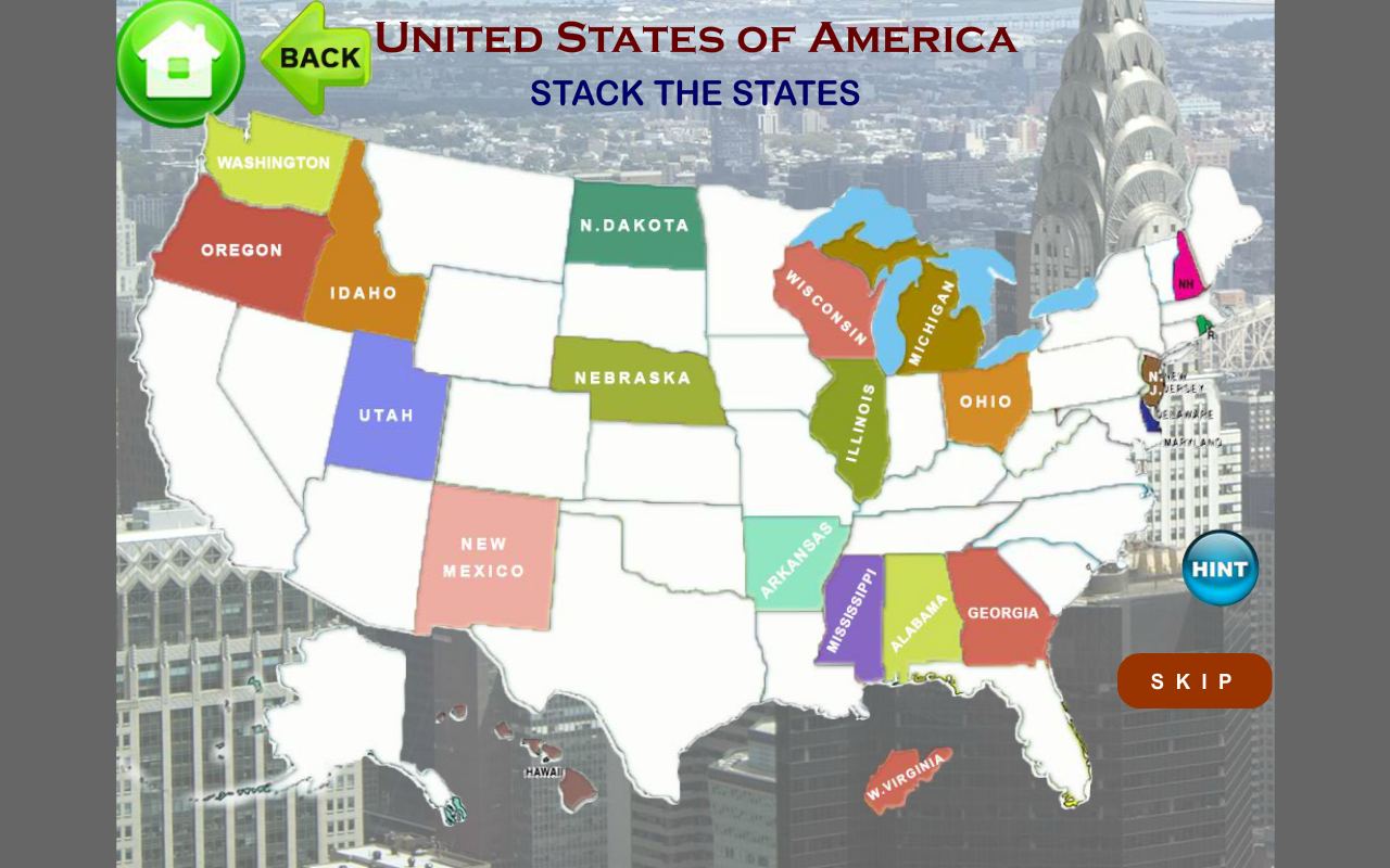 States Capitals Flags Pro - Learn United States of America Map Puzzles ...