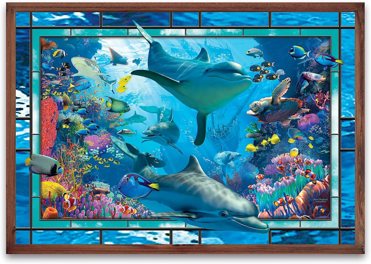 Amazon.com: The Bradford Exchange David Penfound Sea Art Illuminated ...