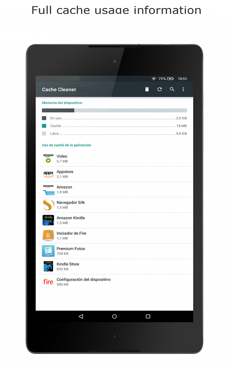 Cache Cleaner (booster) for Kindle Fire - App on the Amazon Appstore
