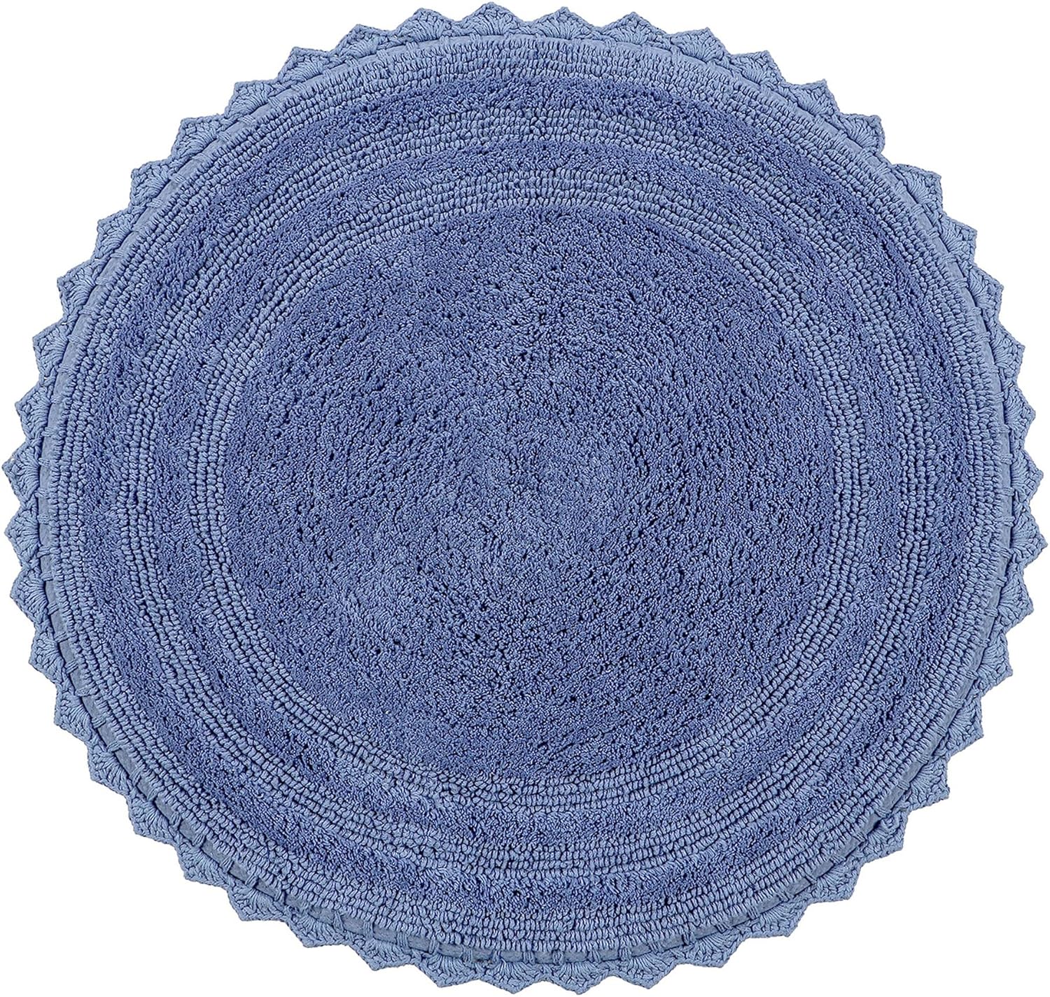 Amazon.com: Better Trends Lilly Crochet Round Bath Rugs & Absorbent ...