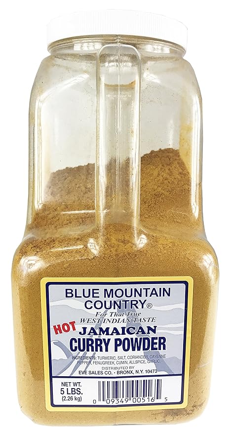 Amazon.com : Blue Mountain Country Hot Jamaican Curry Powder 5 Lb ...
