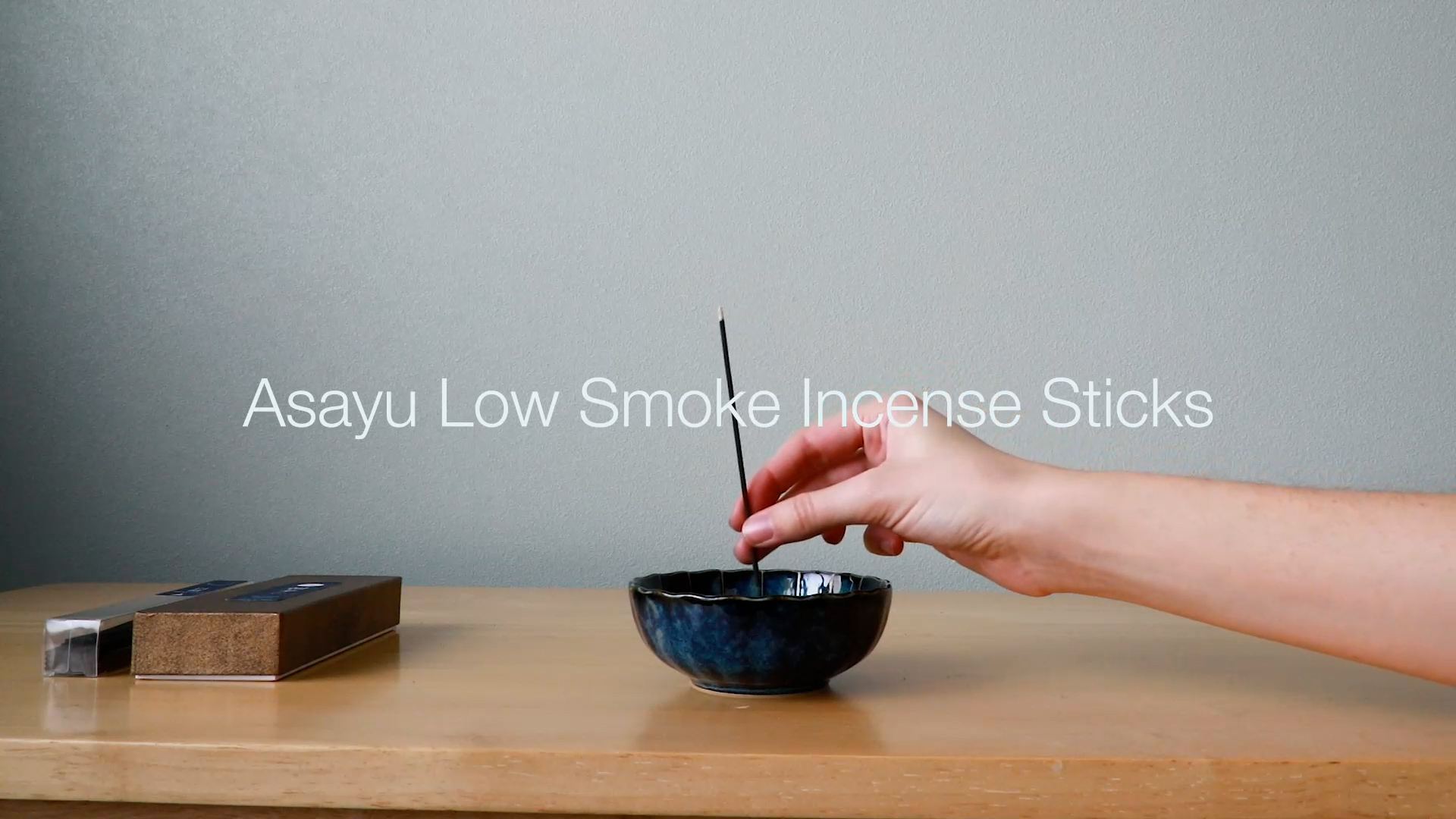 Watch How to Use Japanese Low Smoke Incense Sticks Japan Set by Asayu ...