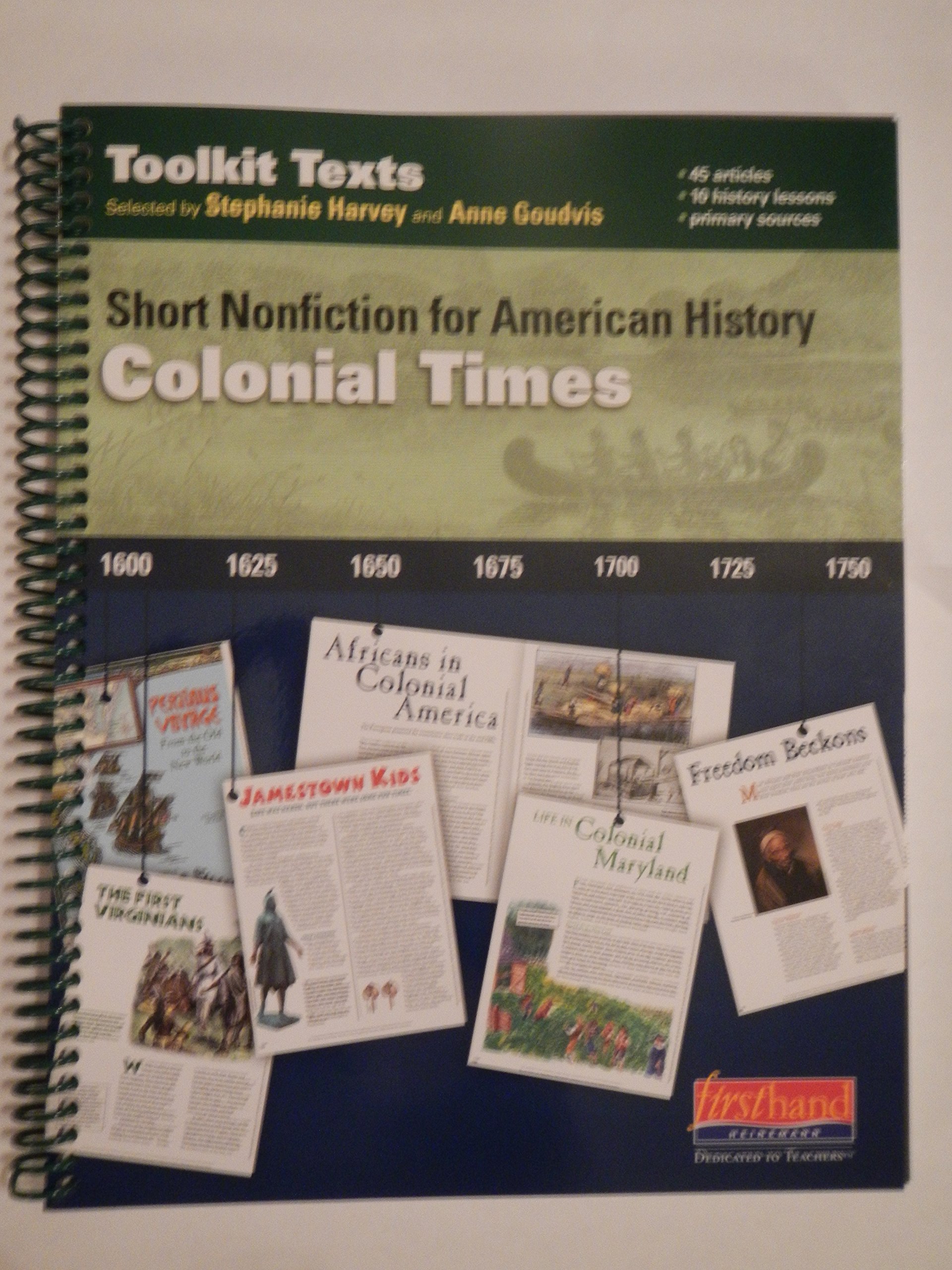 Amazon.com: Colonial Times: Short Nonfiction for American History ...