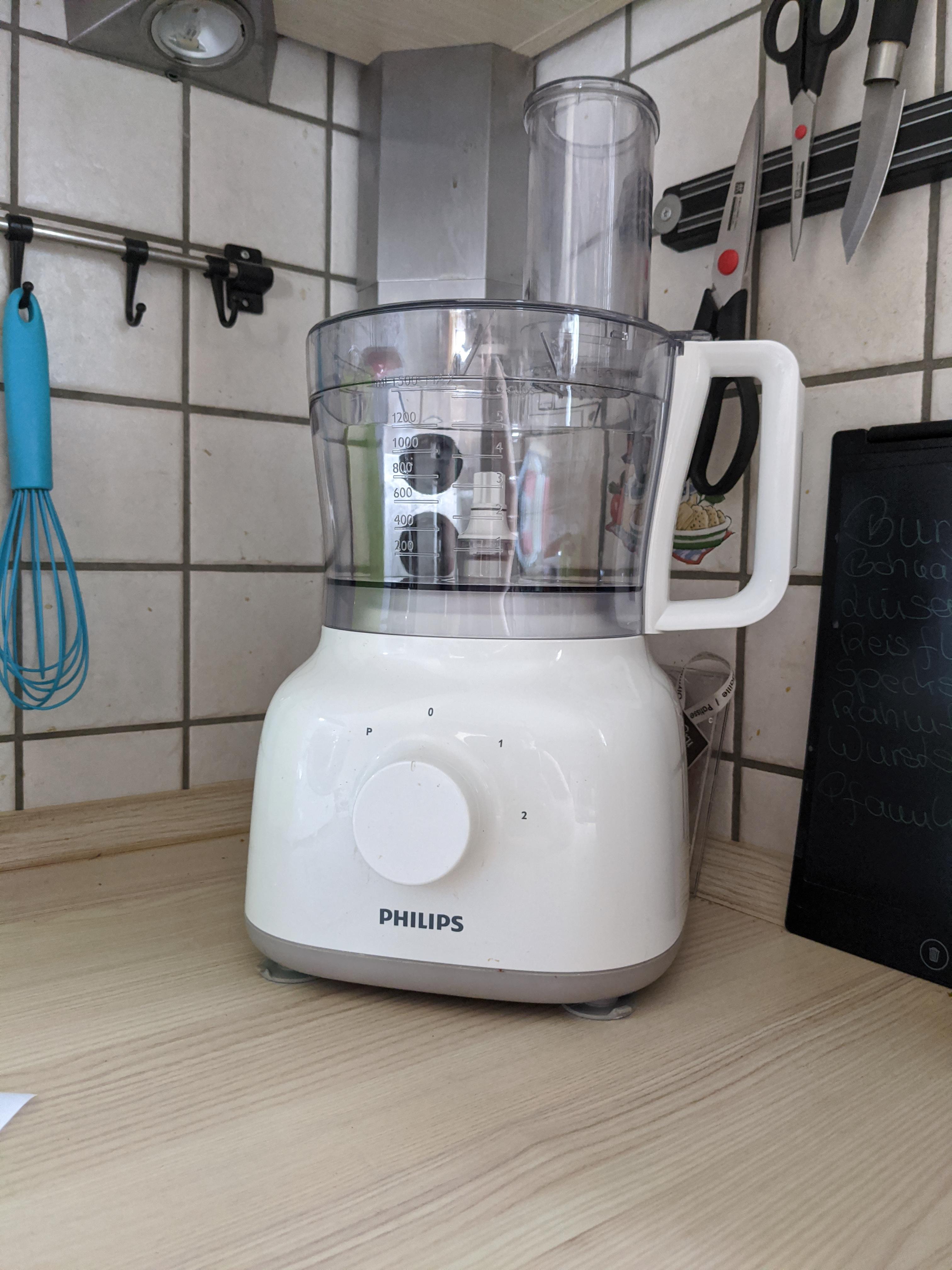 Amazon.de: Philips HR7627/02 Daily Collection Küchenmaschine, 650 W, 2. ...
