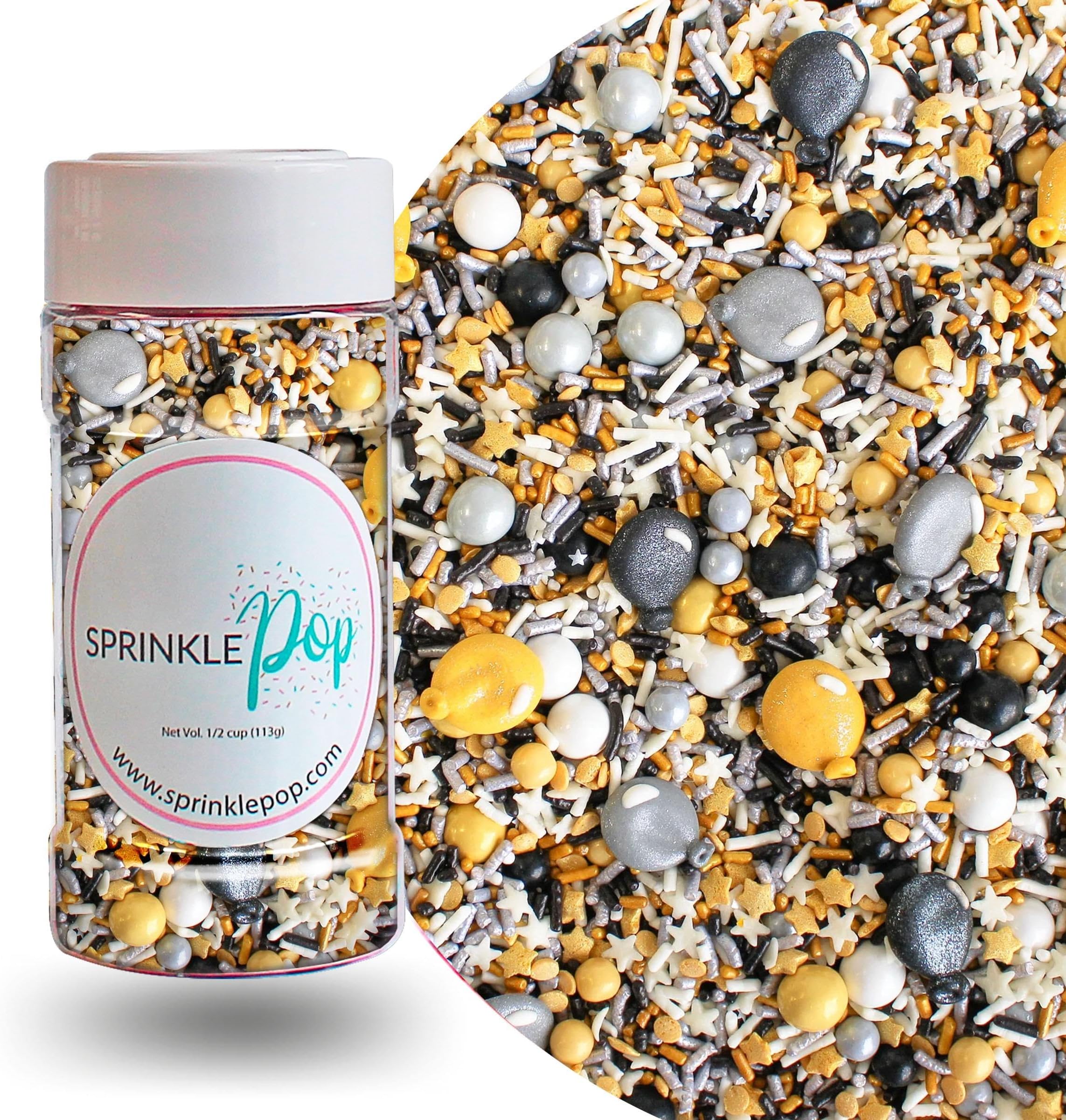 Amazon.com: Graduation Sprinkles| Made In USA By Sprinkle Pop| White ...