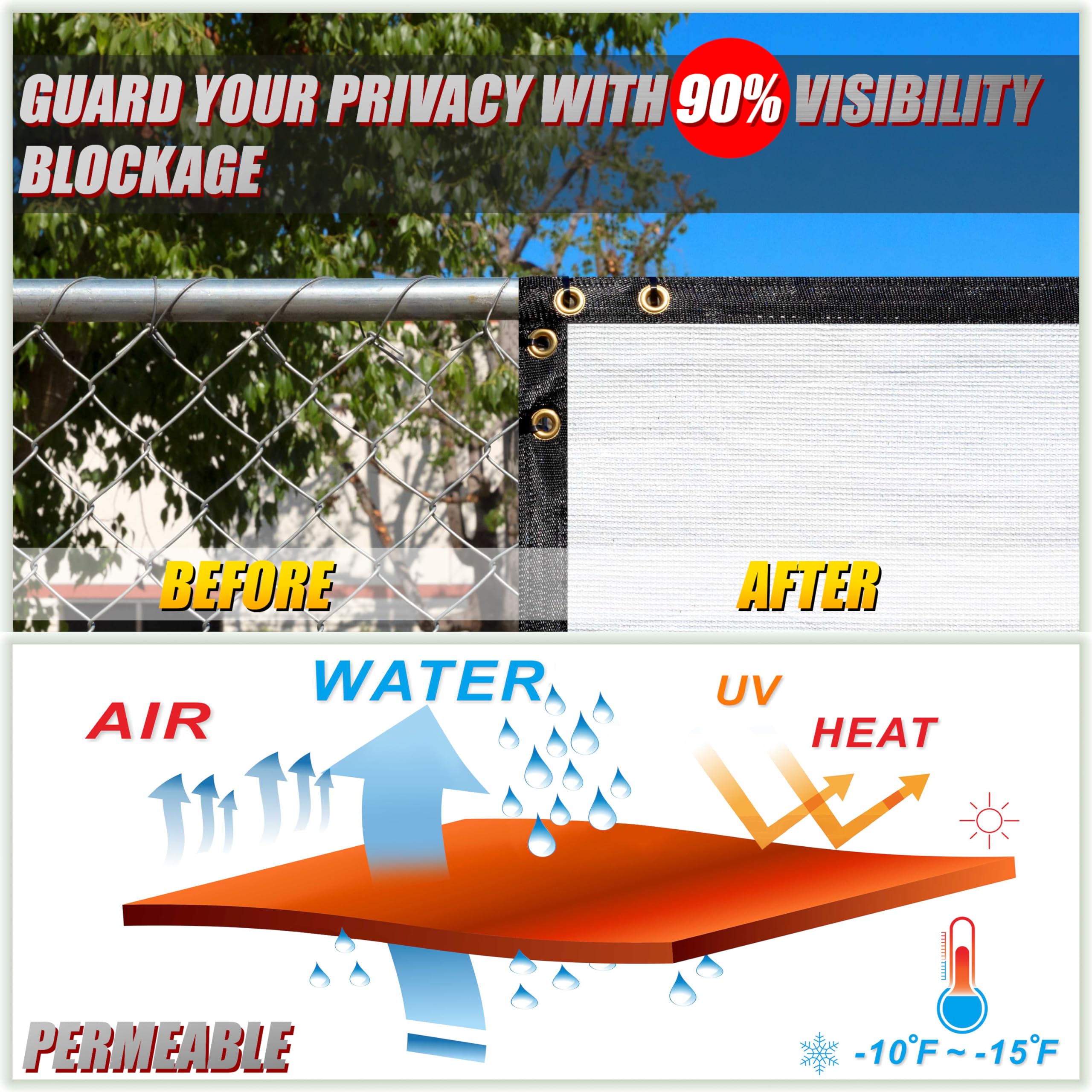 Snapklik.com : ColourTree Customized Size Fence Screen Privacy Screen ...