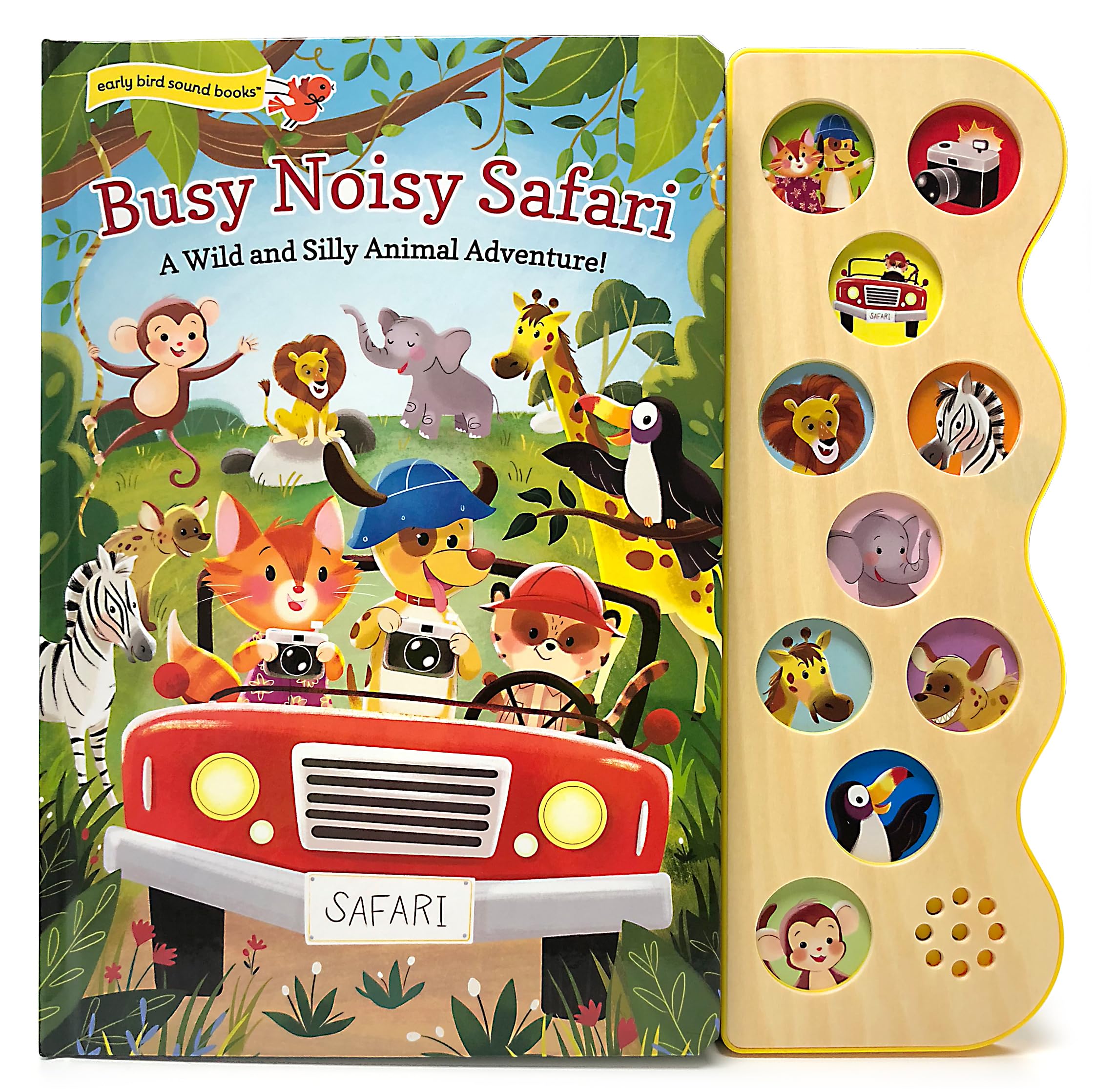 Busy Noisy Safari: Interactive Children's Sound Book (10 Button Early ...
