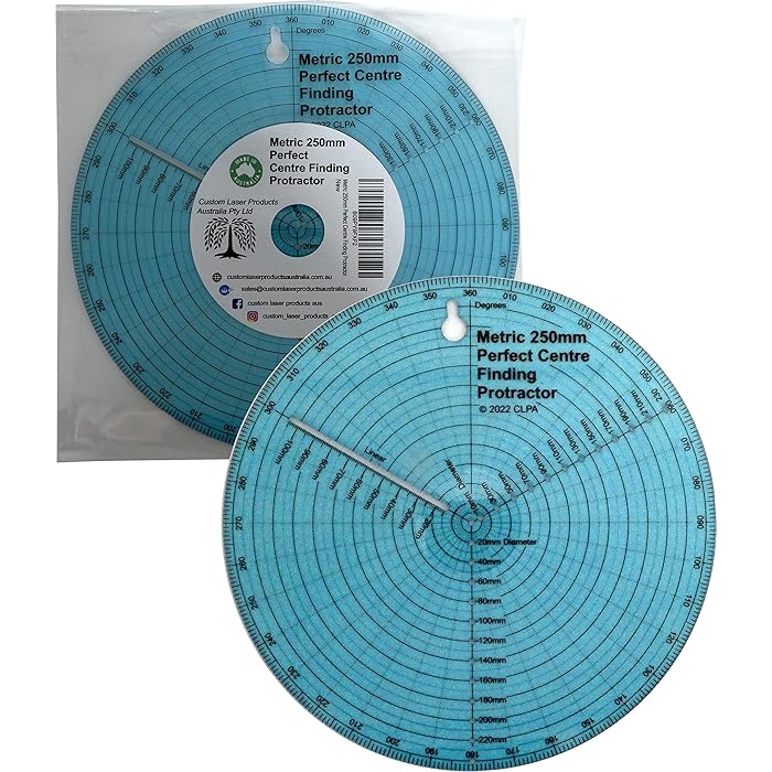 Buy This Clearly Printed 250mm Center Finder & Protractor for ...