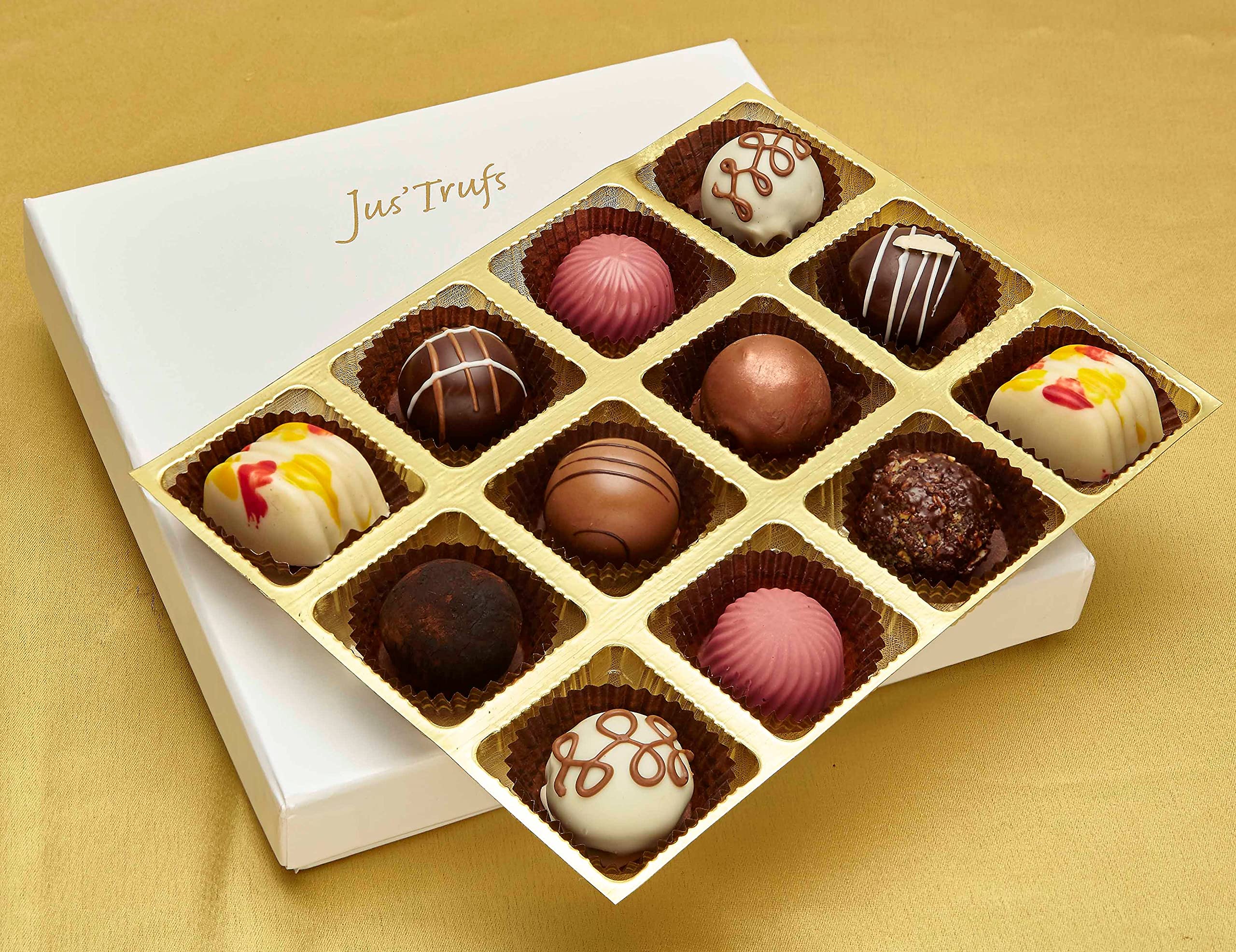 Jus' Trufs Belgian Chocolate Gift Box | Premium, Delicious, Mouth ...