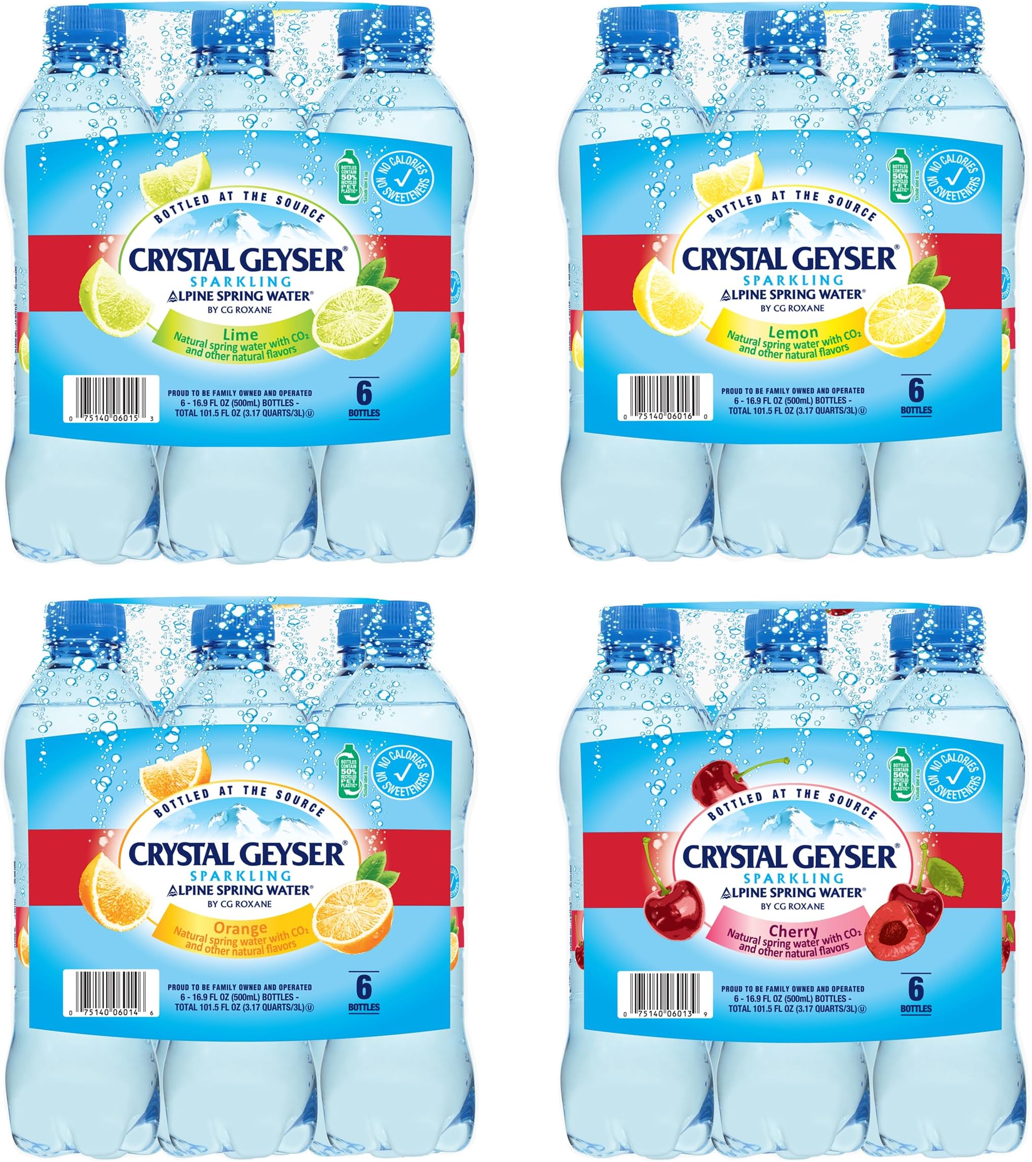 Amazon.com: Crystal Geyser Sparkling Alpine Natural Spring Water ...